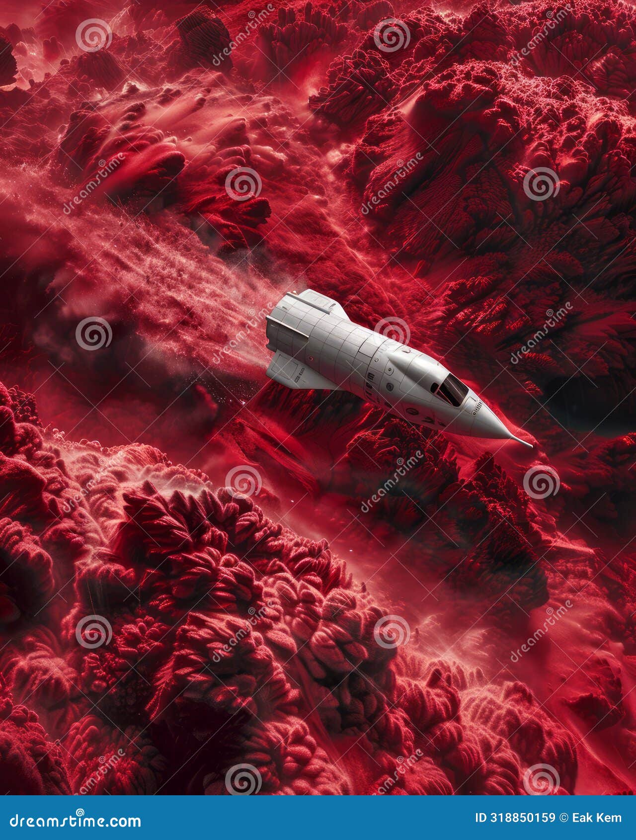 Rocket With Extra Boosters Launch Vector Illustration. Start Up ...