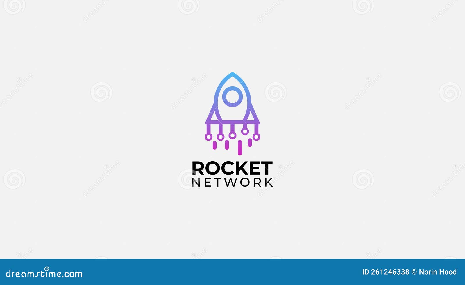 Rocket Network Vector Logo Design Illustration Template Stock Vector ...