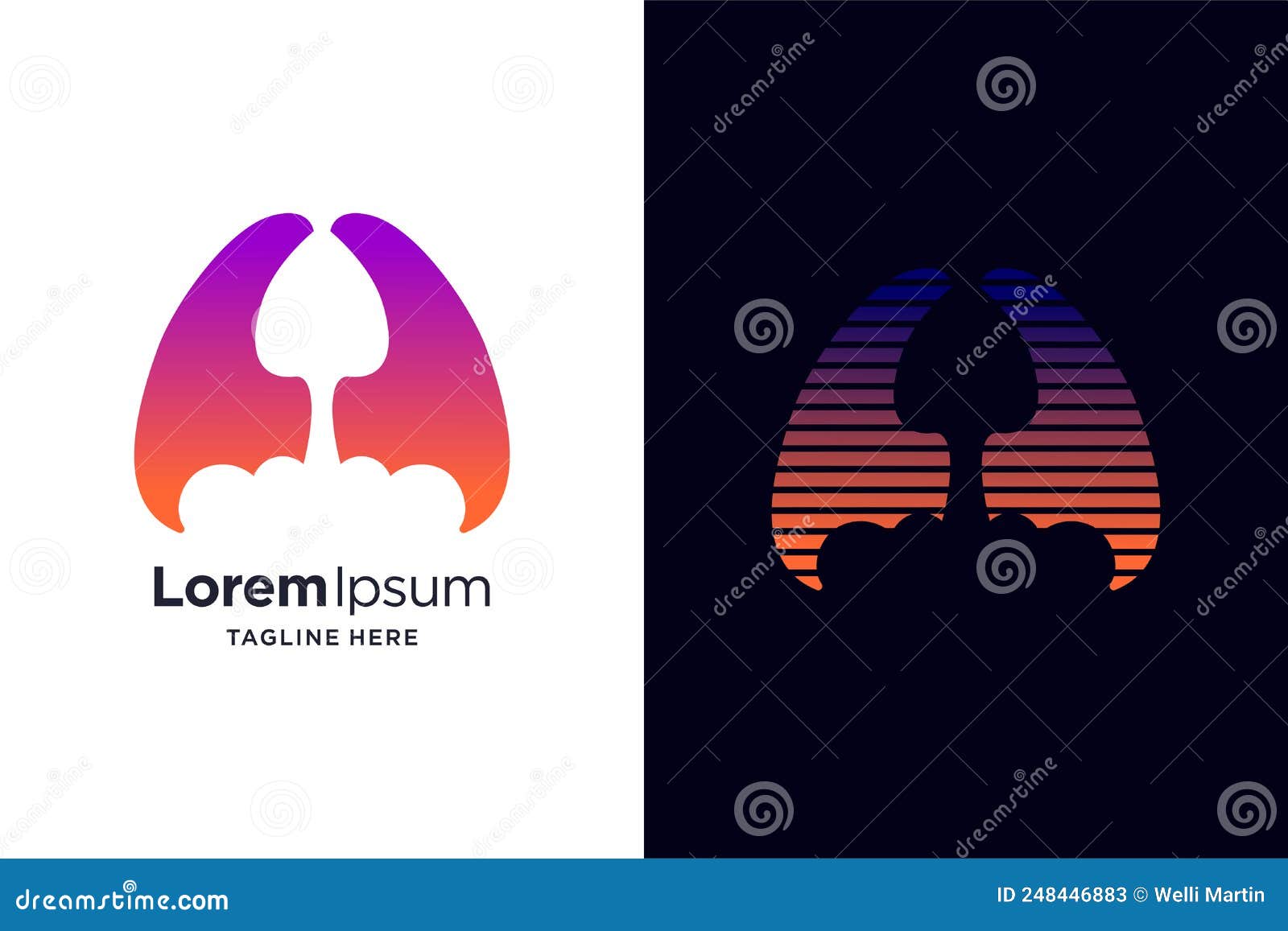 Rocket with Nuclear Explosion Concept Stock Vector - Illustration of ...