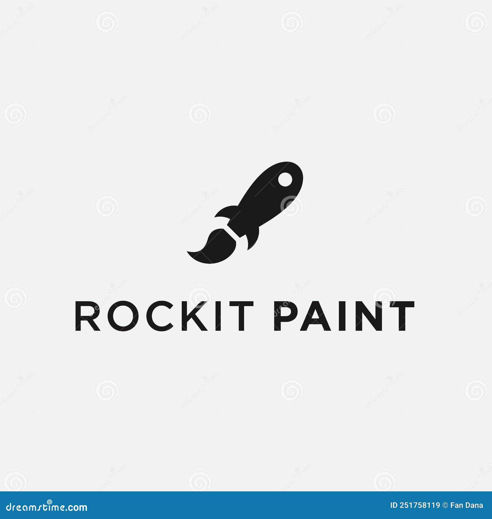 Rocket Paint Logo Icon Design Stock Vector - Illustration of color ...