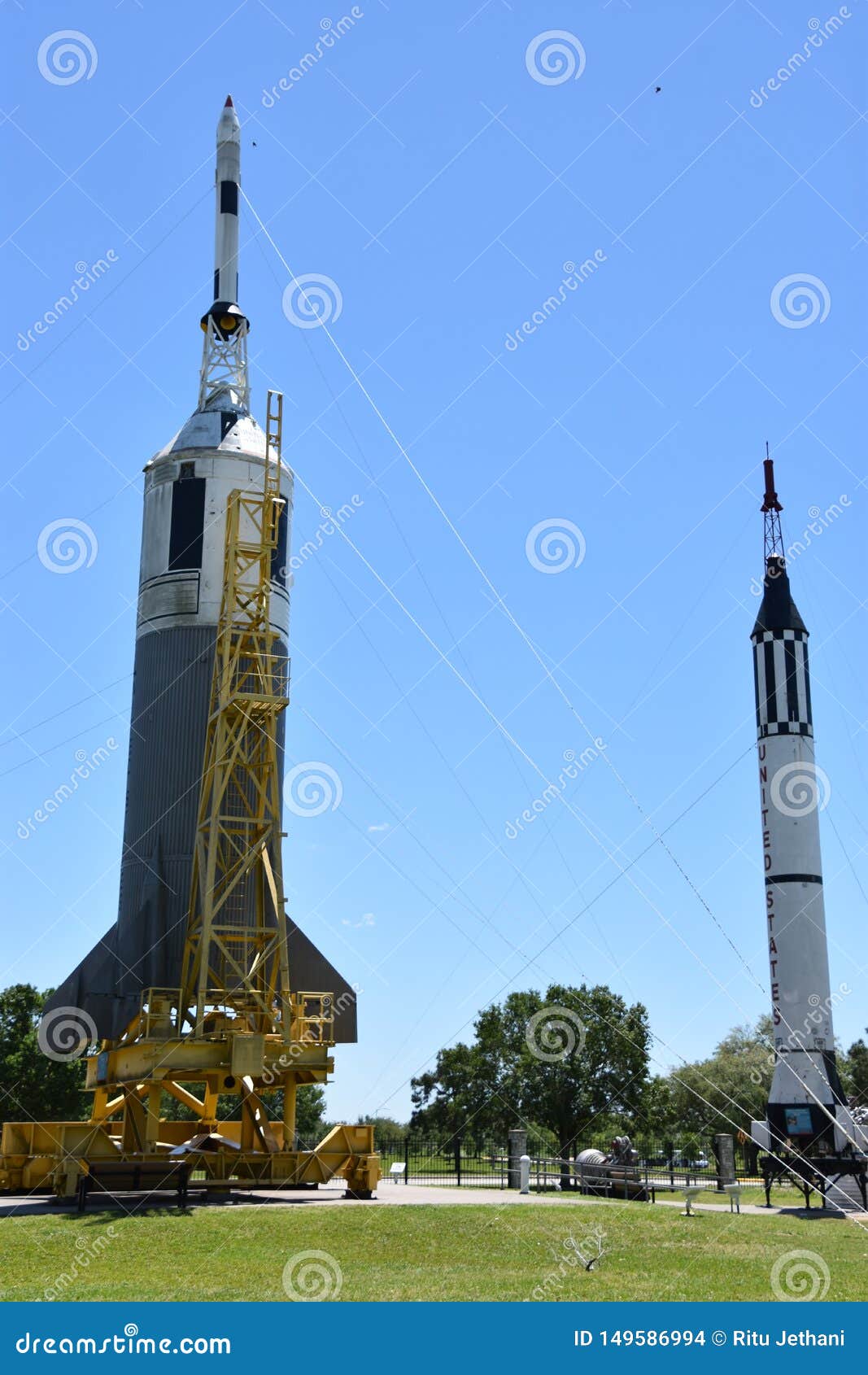 Rocket Park at Space Center Houston in Texas Editorial Stock Image ...