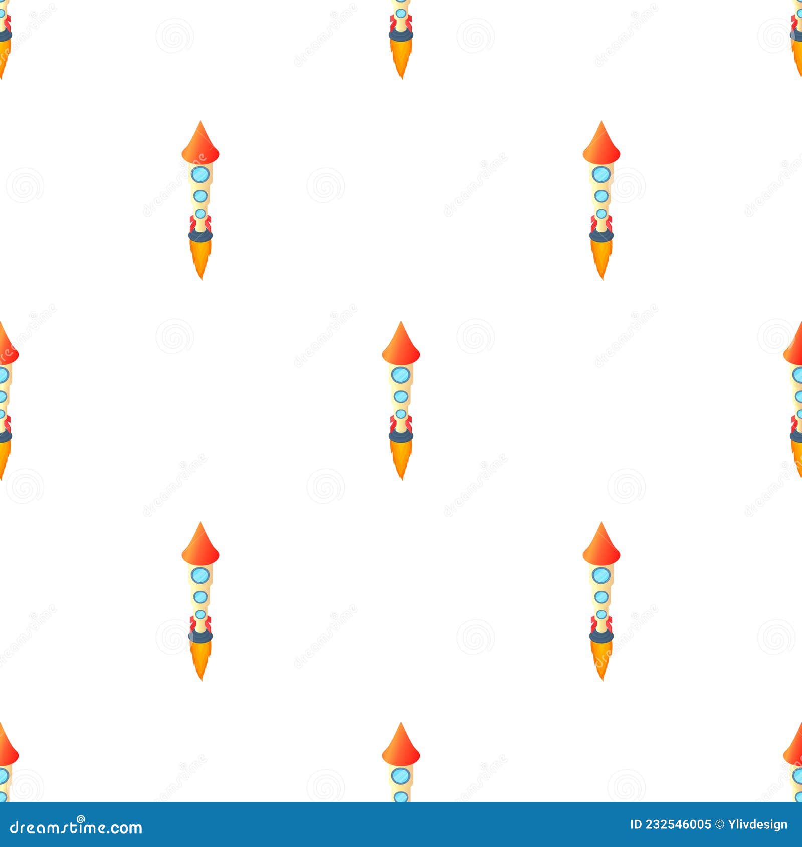 Rocket Pattern Seamless Vector Stock Vector - Illustration of cosmos ...