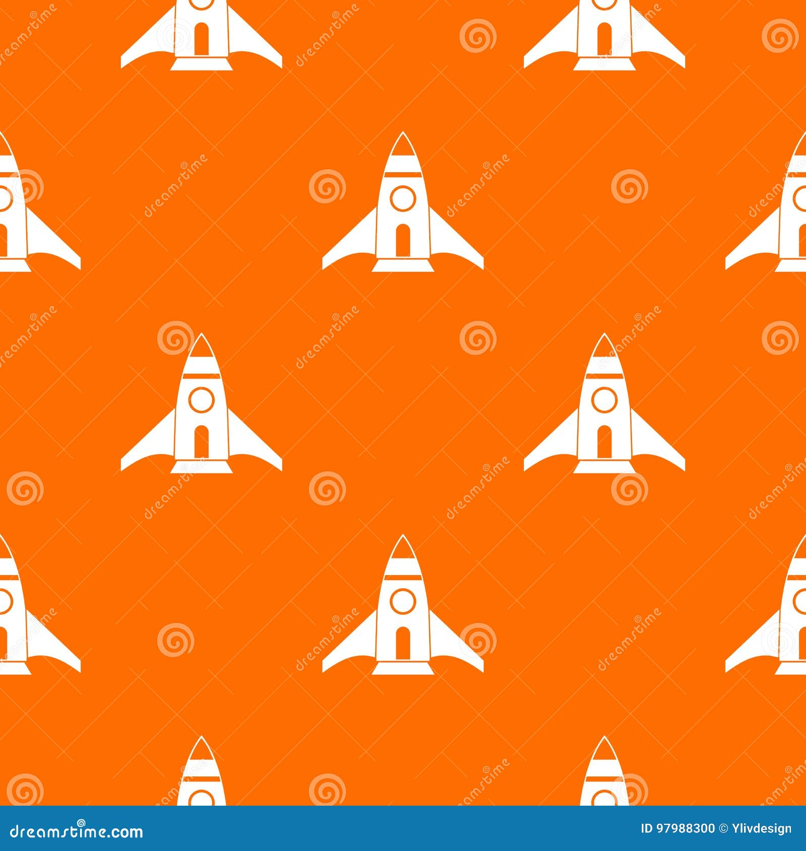 Rocket pattern seamless stock vector. Illustration of flame - 97988300
