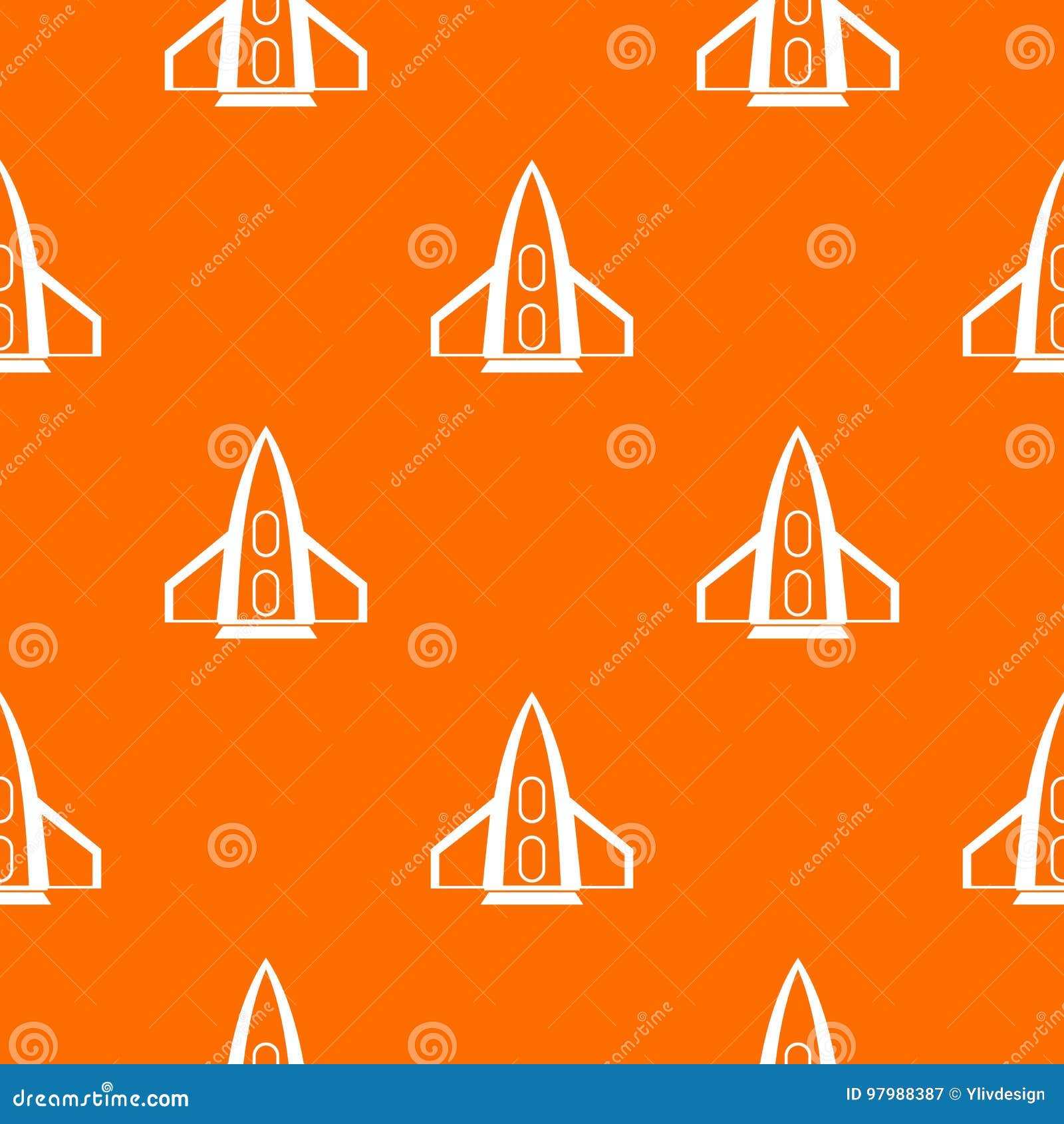 Rocket pattern seamless stock vector. Illustration of retro - 97988387
