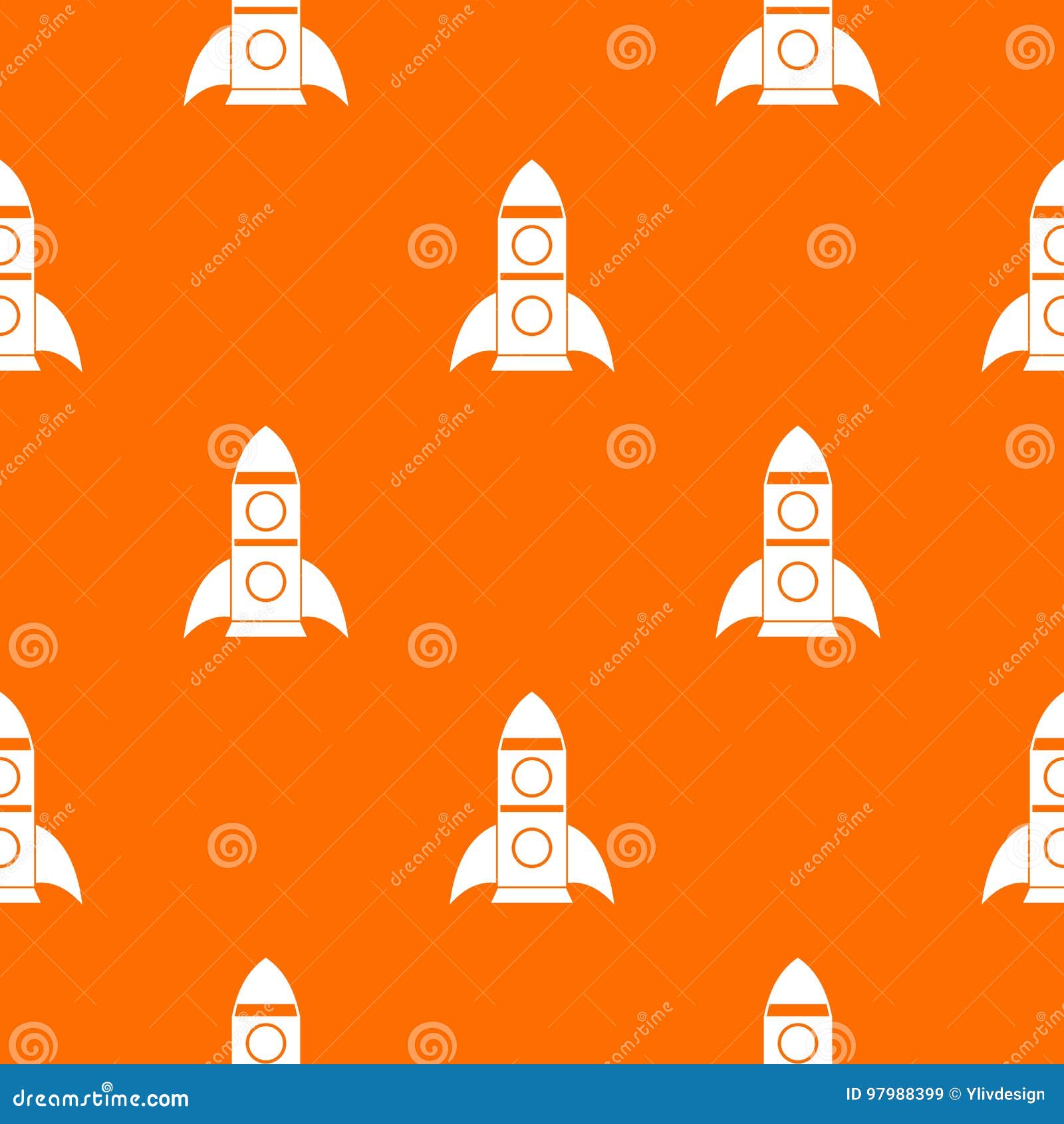 Rocket pattern seamless stock vector. Illustration of icon - 97988399