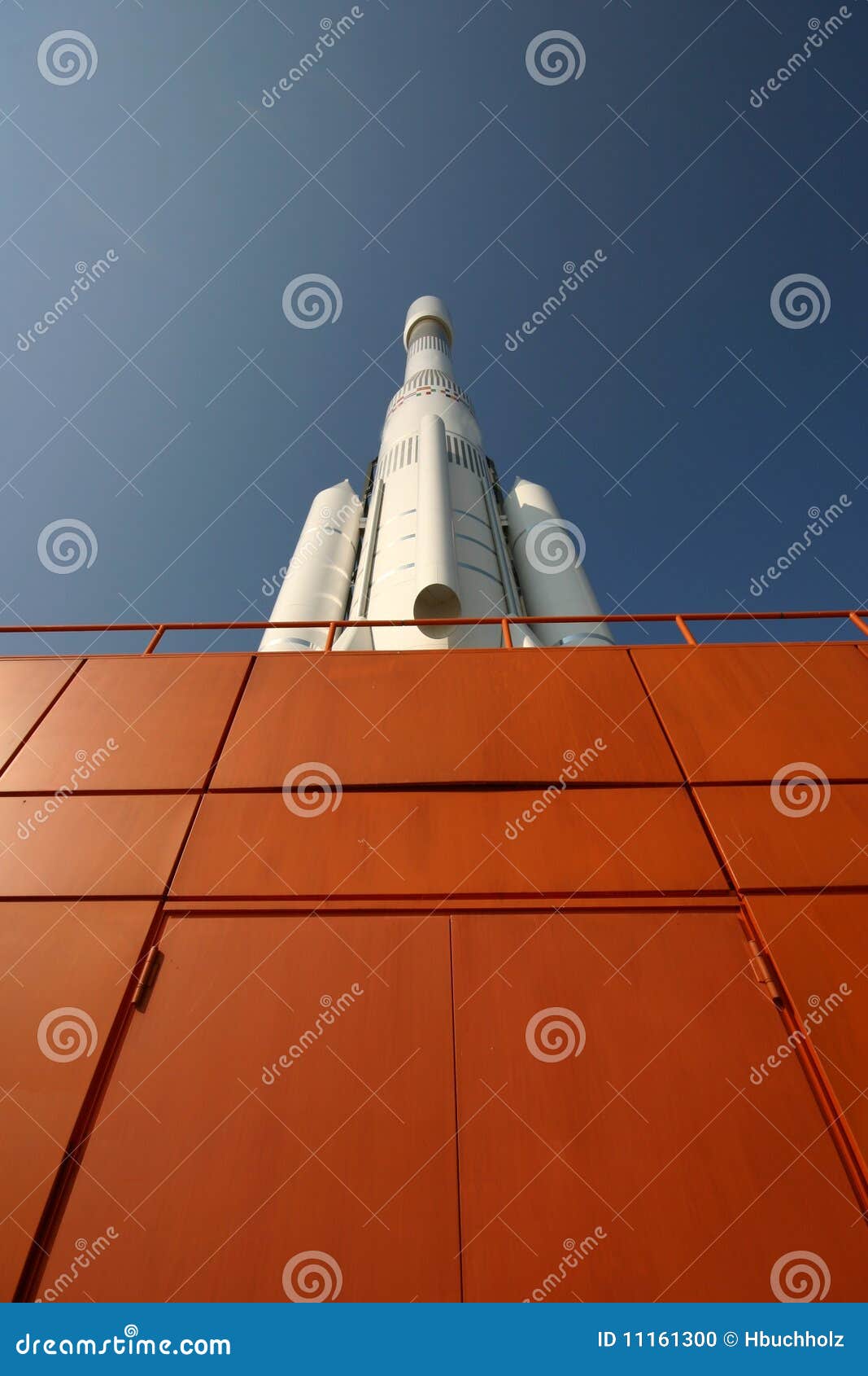 Rocket on a platform stock photo. Image of futuristic - 11161300