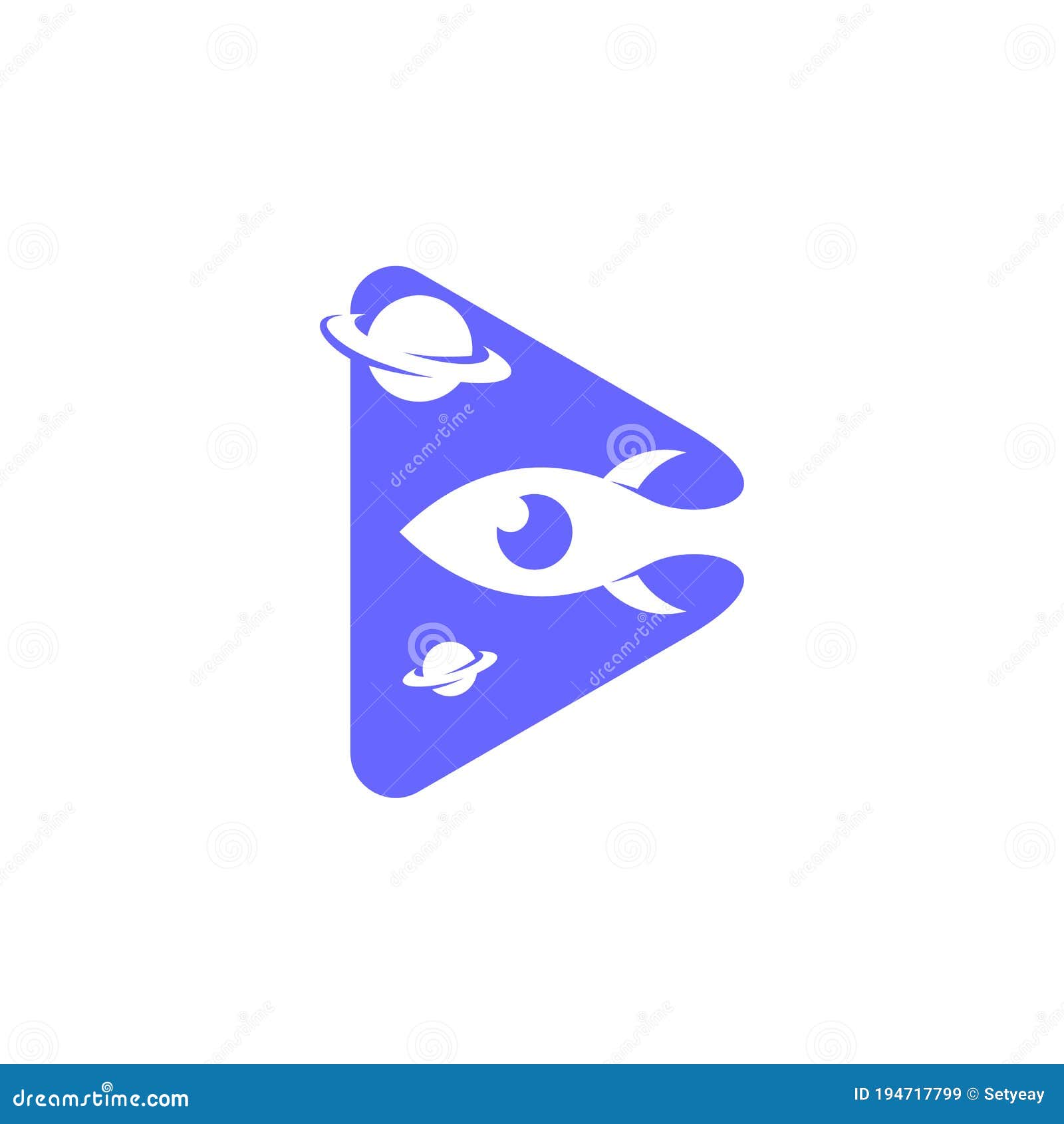 Rocket Play Logo Icon Vector Template, Creative Design, Symbol Stock ...
