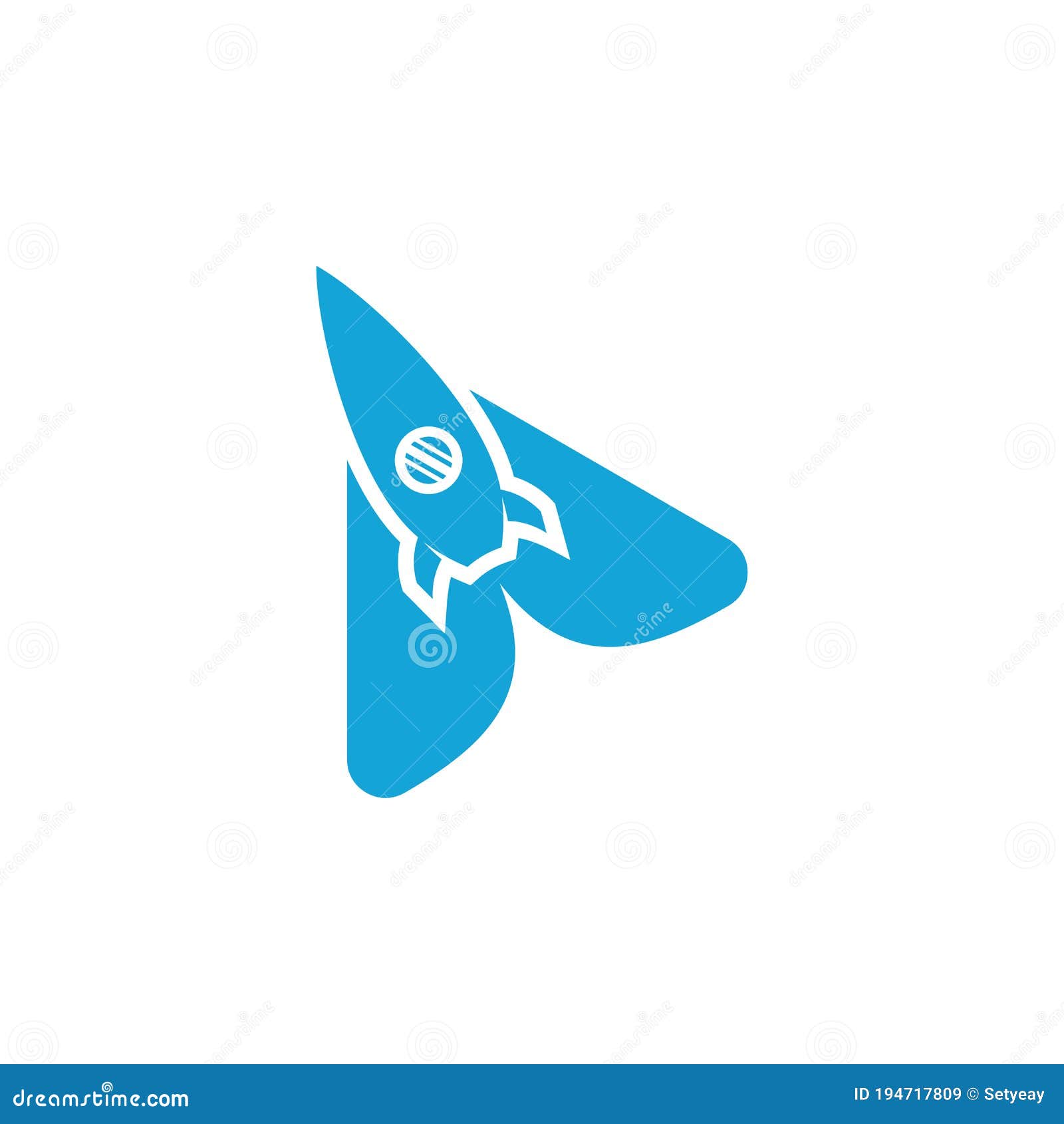 Rocket Play Logo Icon Vector Template, Creative Design, Symbol Stock ...
