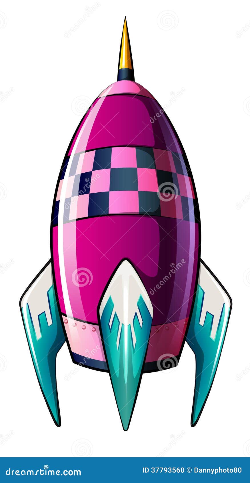 A Rocket With A Pointed Tip Stock Vector - Illustration of dangerous ...