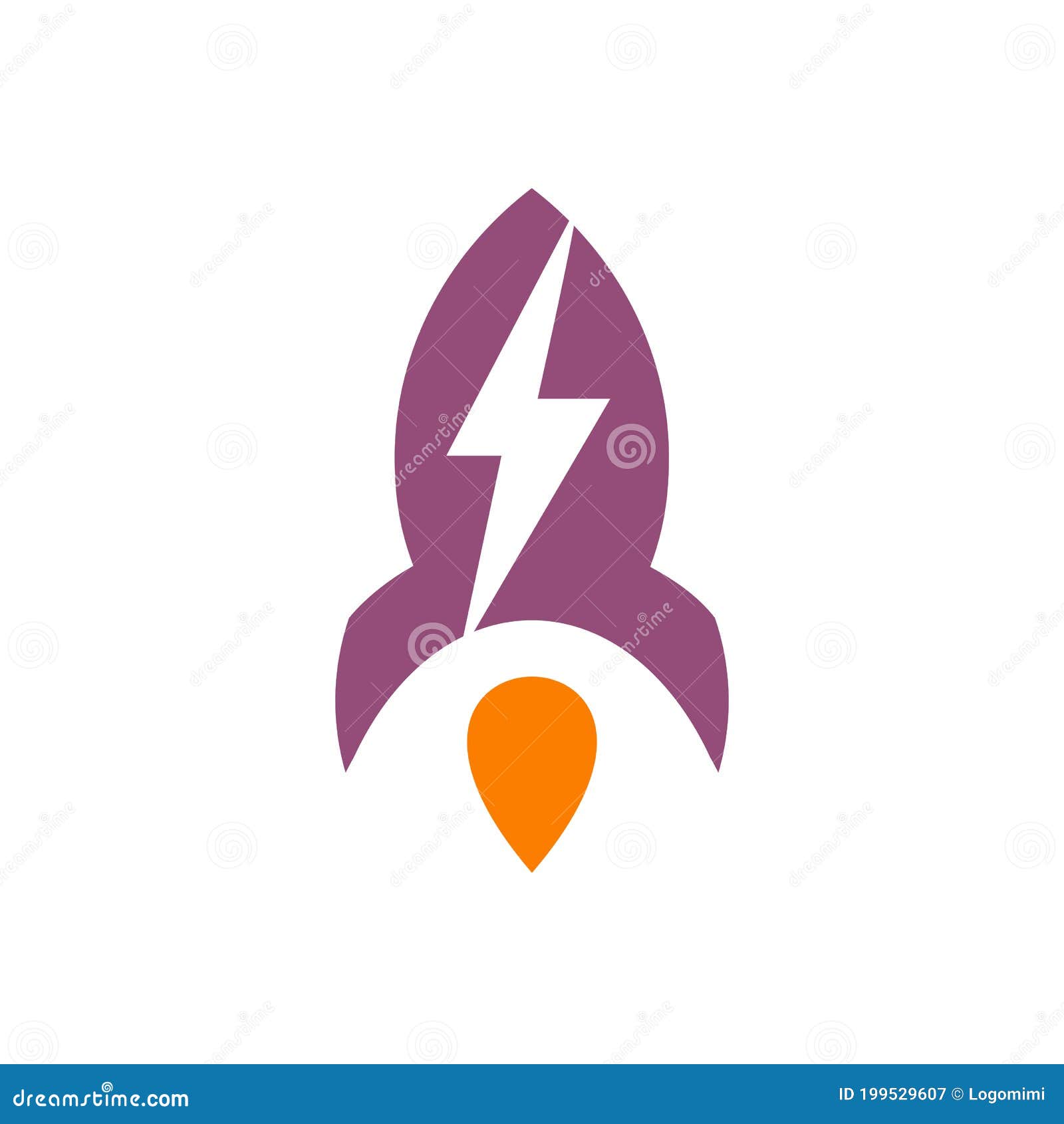 Rocket Power Logo Icon Design Template Elements, Rocket with ...