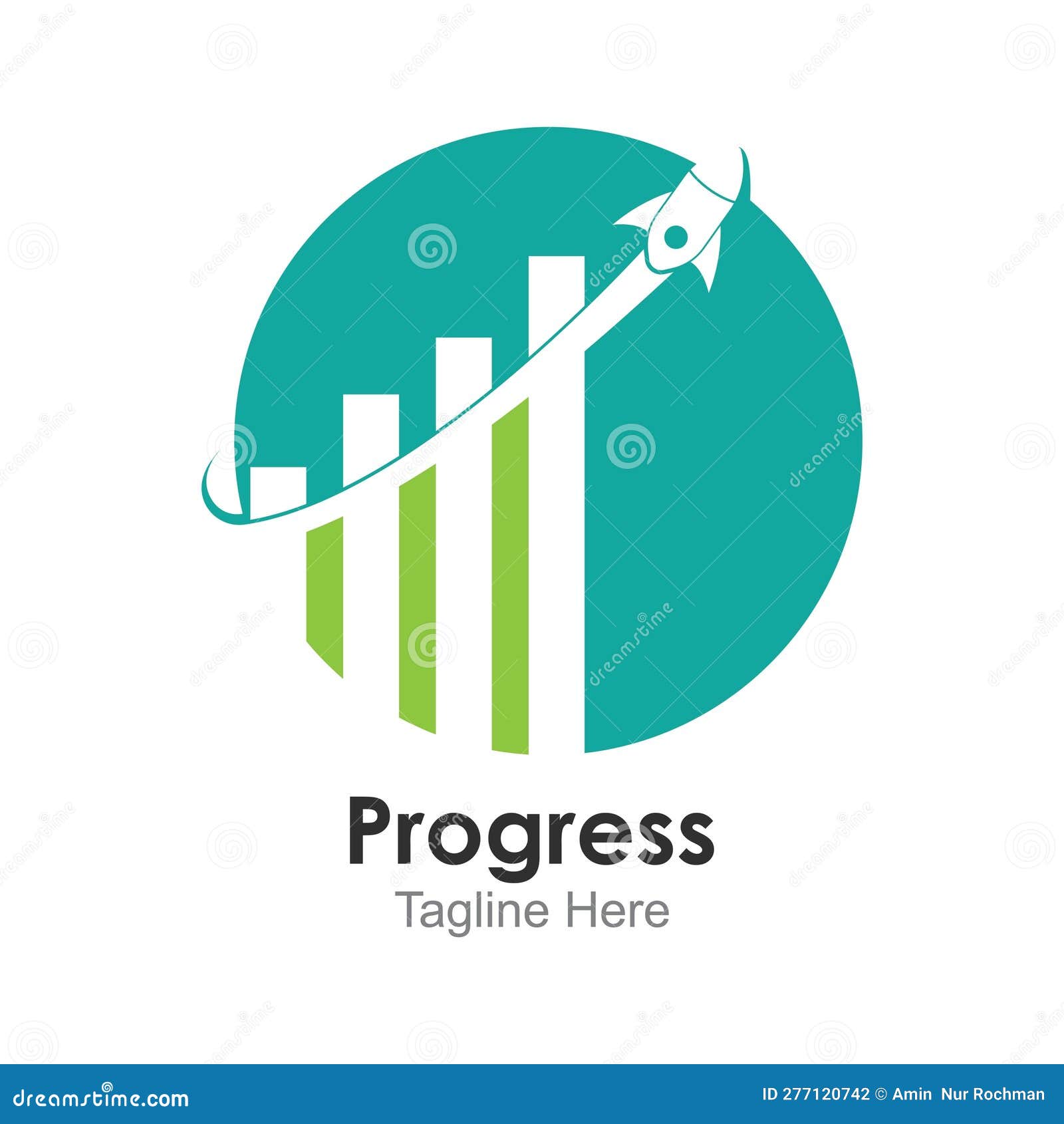 Rocket Progress Logo,good Progress Logo Vector Icon Illustration Design ...
