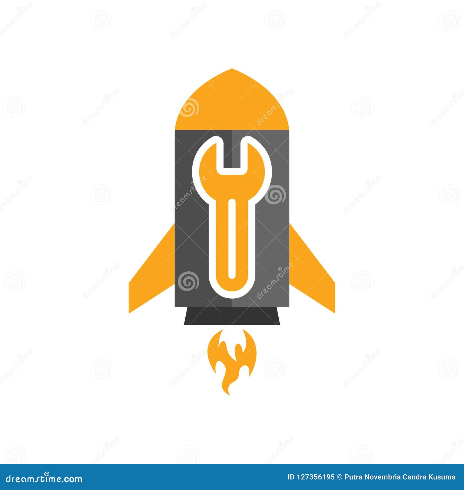 Rocket Repair Logo Icon Design Ilustração do Vetor - Ilustração de ...