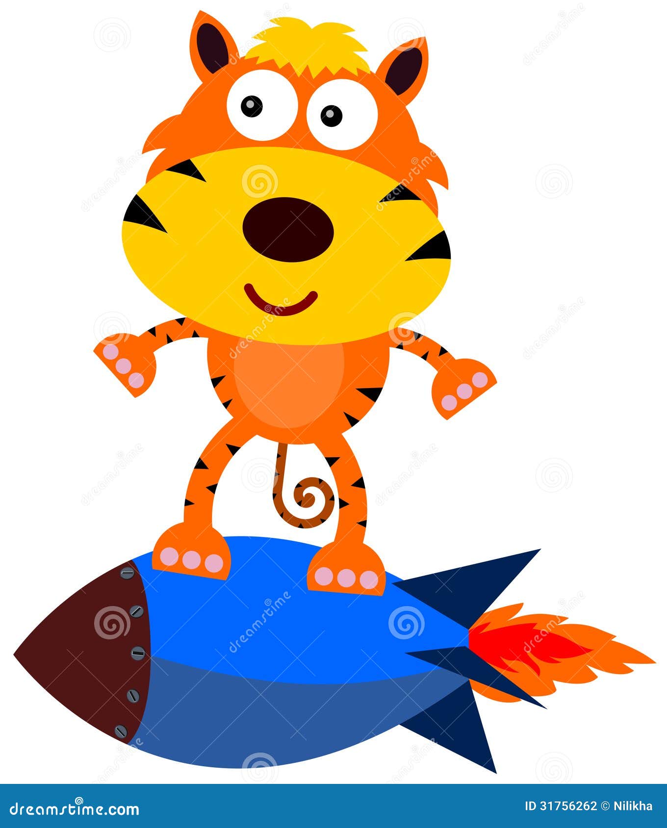 Rocket ride stock illustration. Illustration of mammal - 31756262
