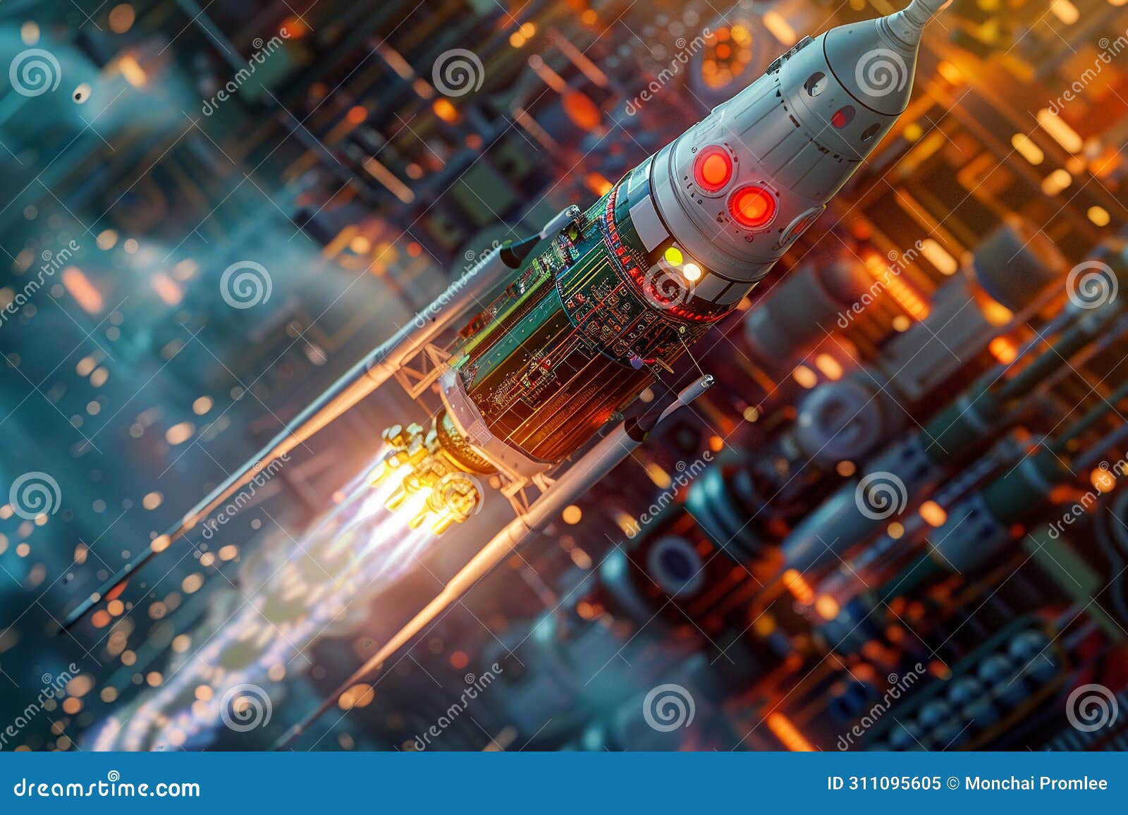 The Rockets Ascent is Powered by a High-tech Circuit Board Stock ...