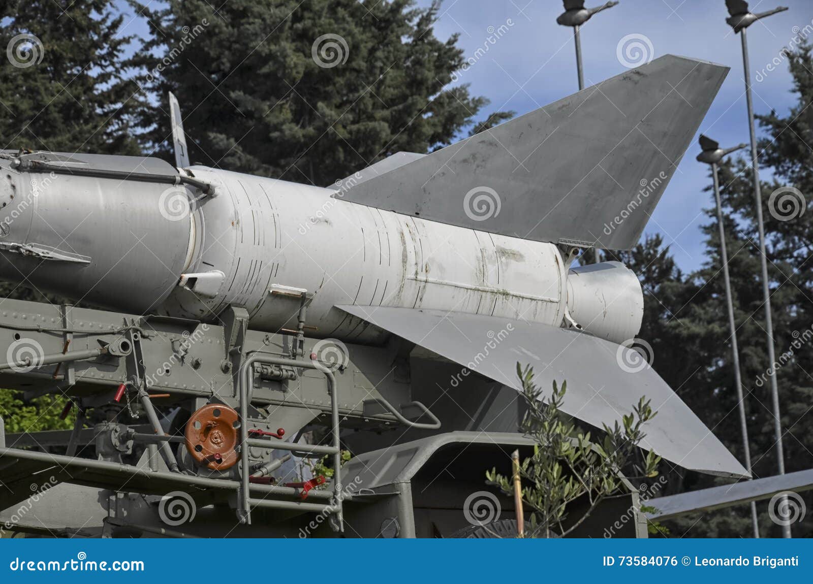 The Rocket of the SA-2 Guideline System Stock Photo - Image of ramp ...