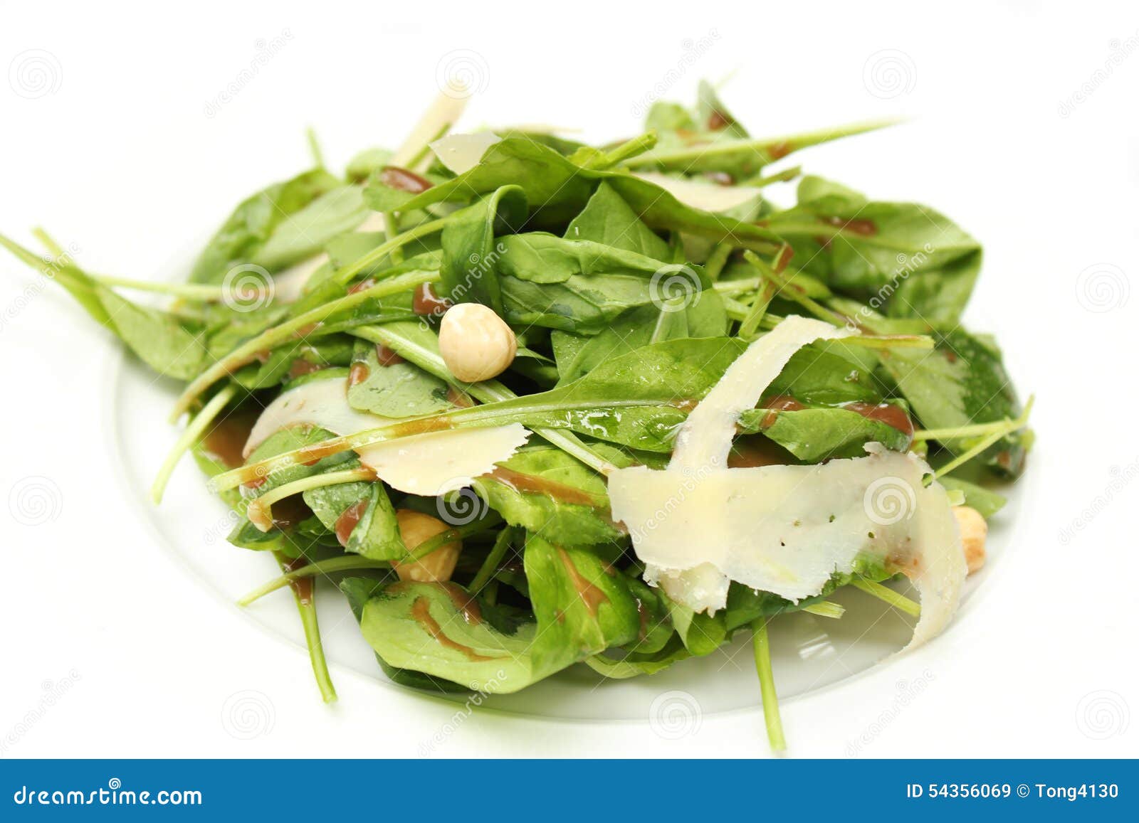Rocket salad with cheese stock image. Image of fusion - 54356069