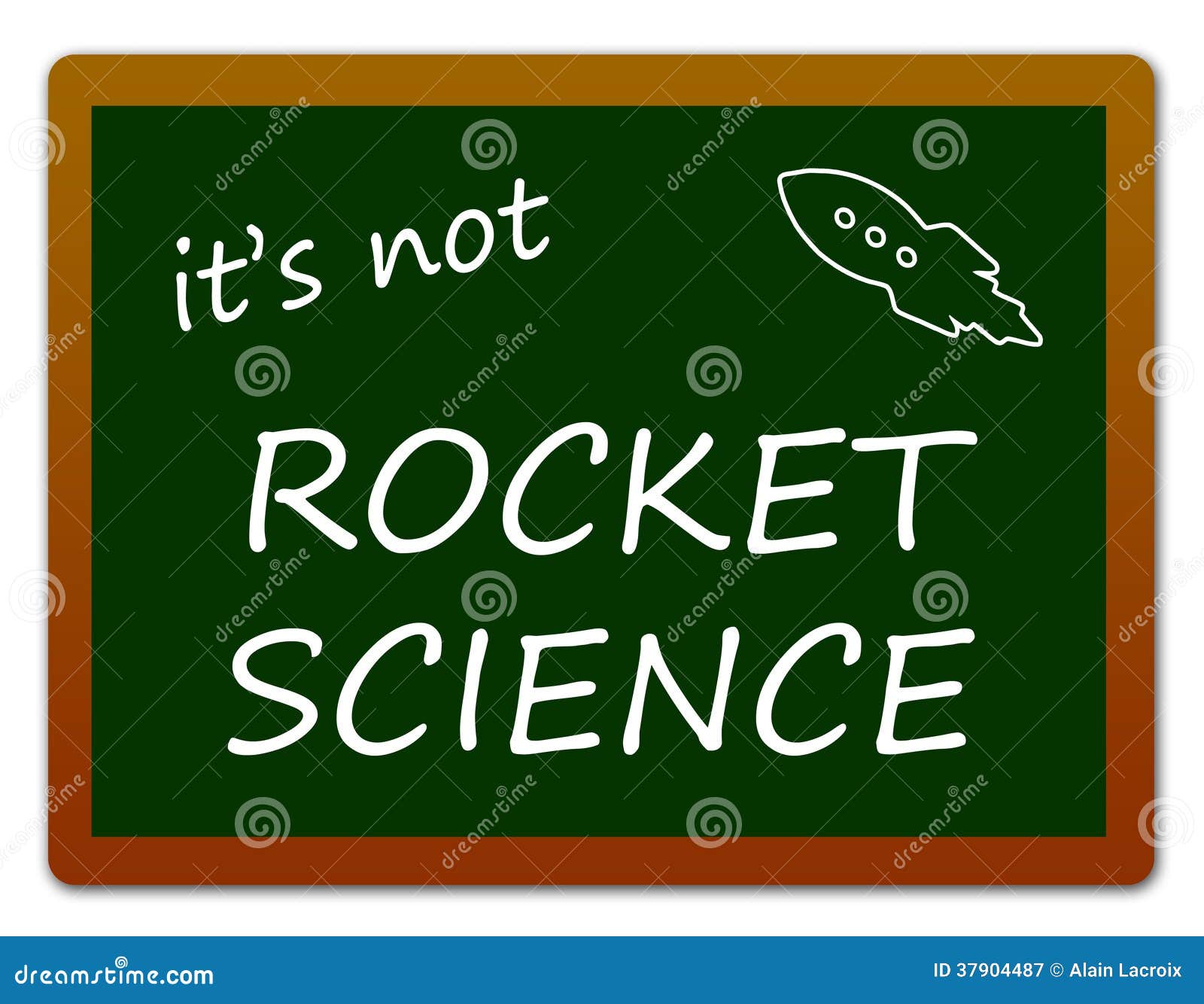 It`s Not Rocket Science - Inspire And Motivational Quote. English Idiom ...