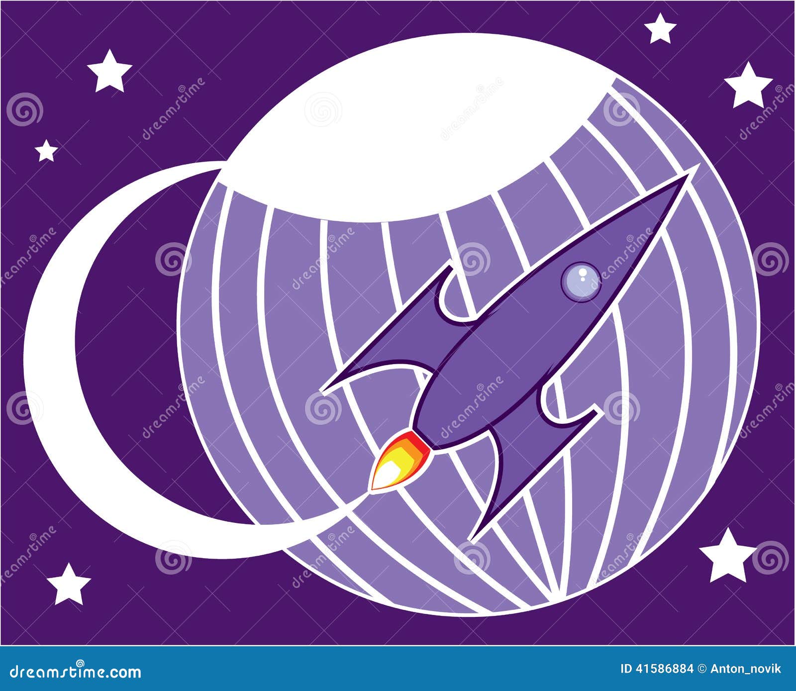 Rocket science stock vector. Illustration of orbit, science - 41586884