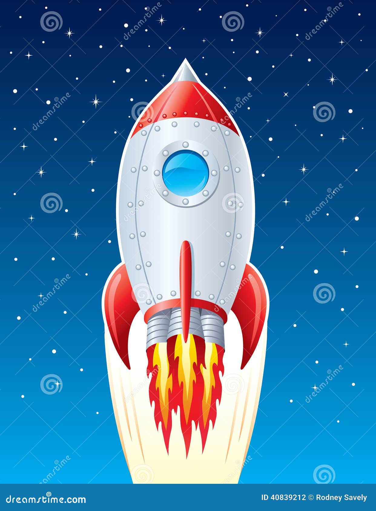 Kid Blasting Through Outer Space Cartoon Vector | CartoonDealer.com ...