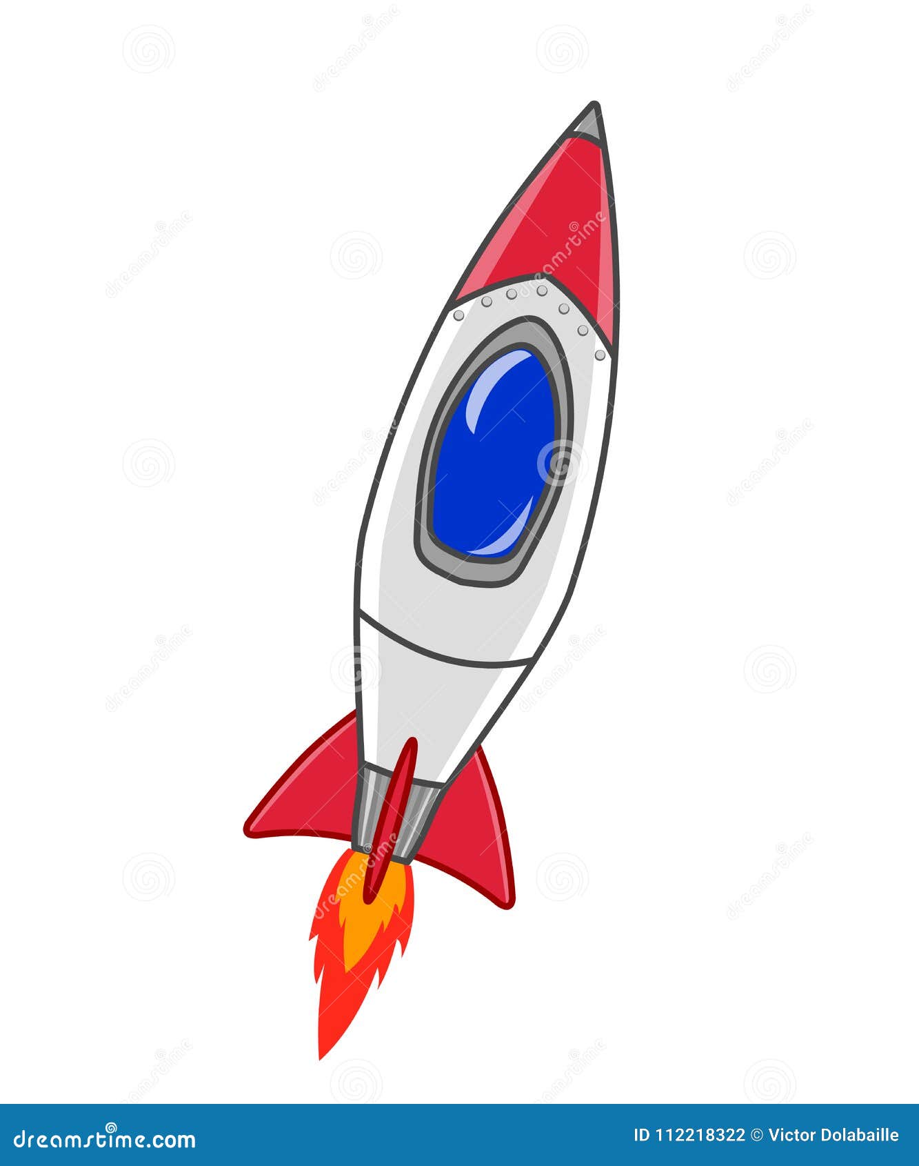 Rocket ship illustration stock illustration. Illustration of blasting ...