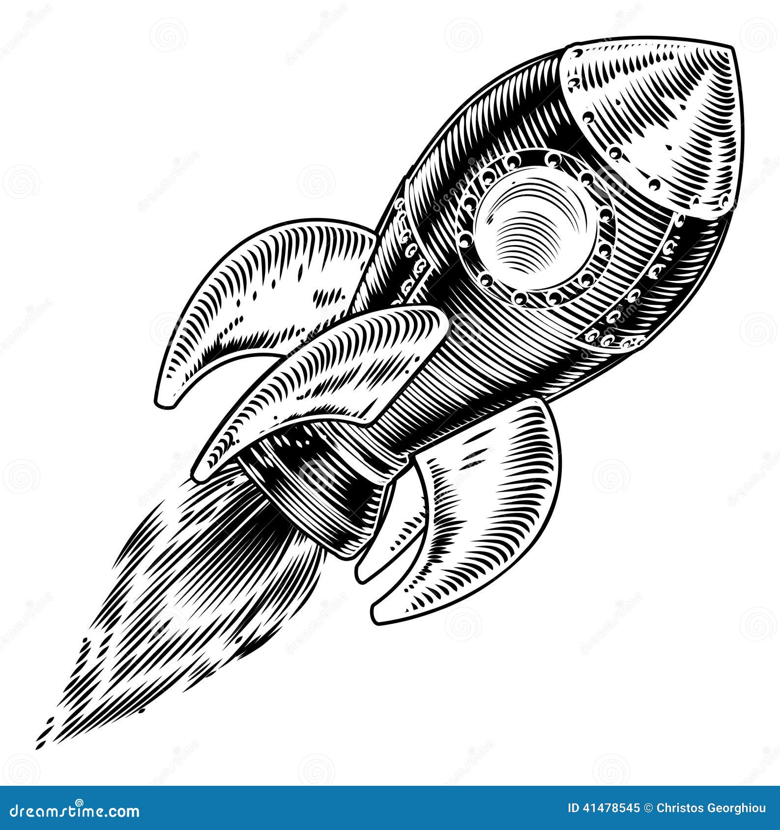 Nasa Rocketship Drawing