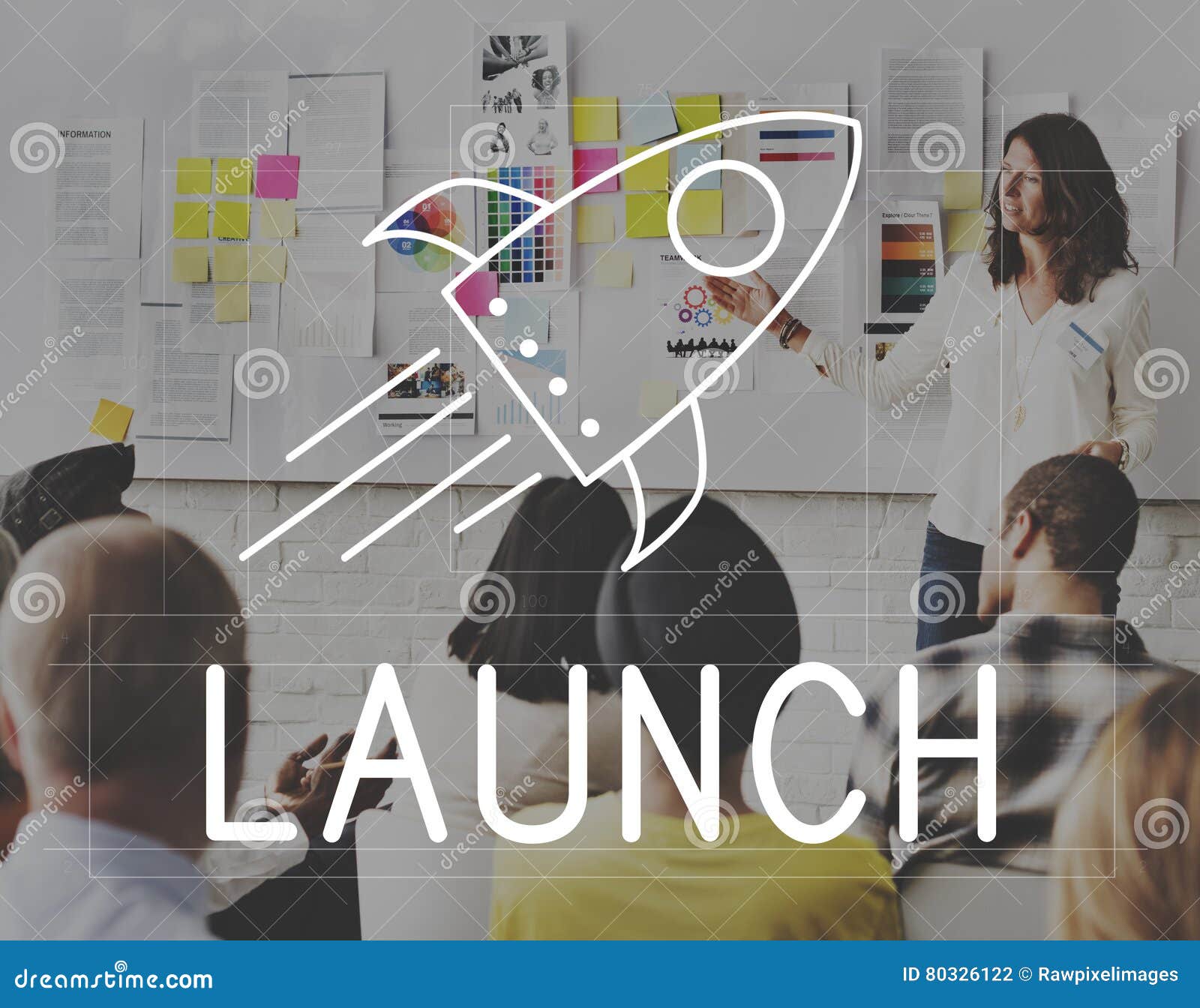 Rocket Ship Launch Graphic Concept Stock Photo - Image of event, launch ...