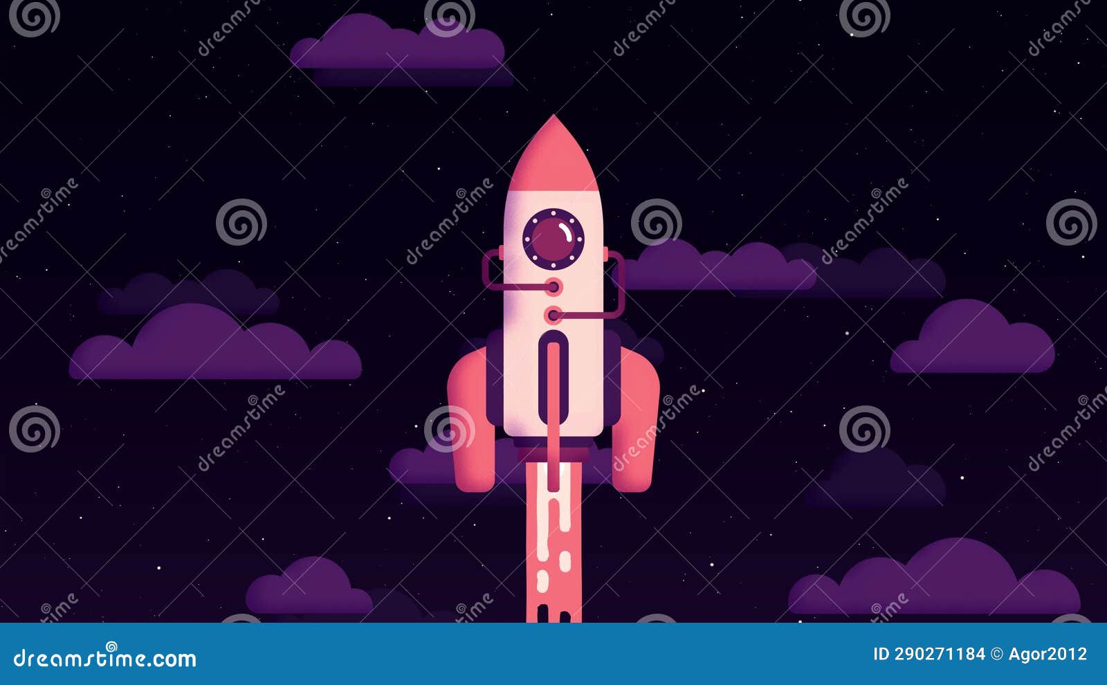 Rocket Ship Launches from the Earth Stock Footage - Video of project ...