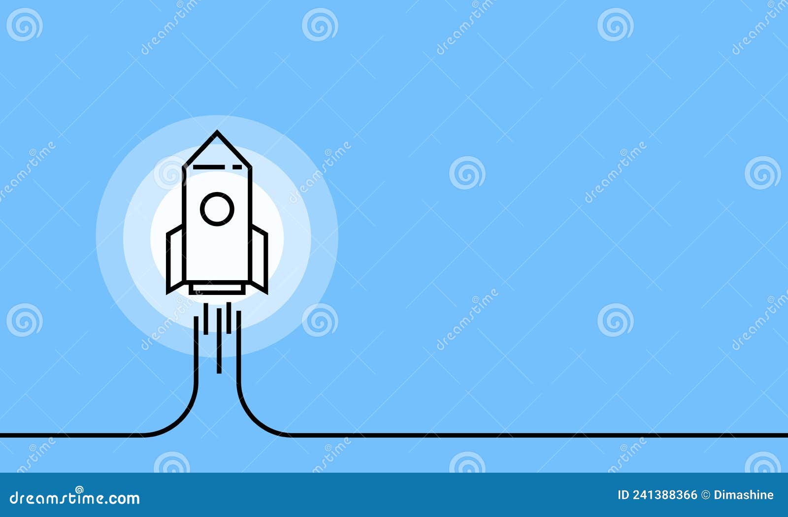 Start Up Idea Concept. Project Business With Rocket Tiny People ...