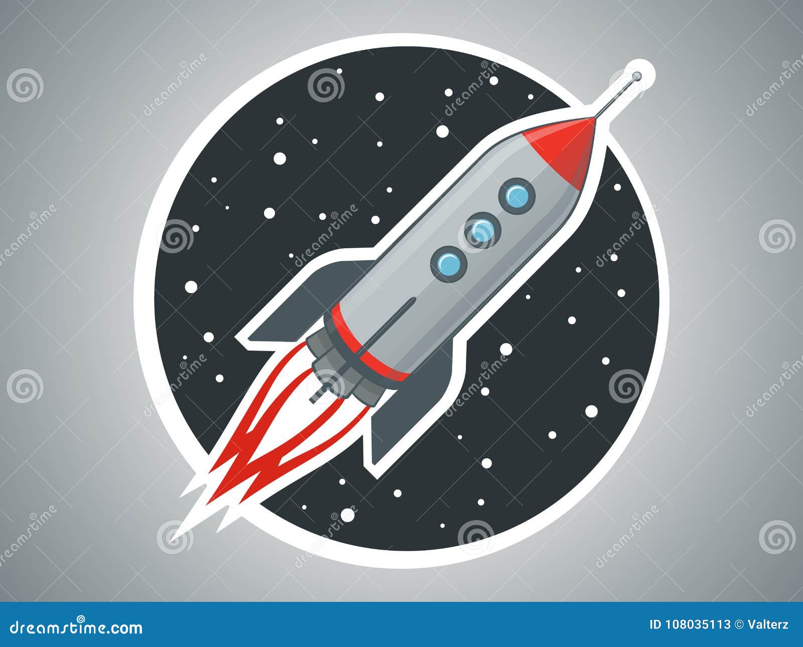 Rocket Ship Vector Illustration. Space Travel Stock Vector ...