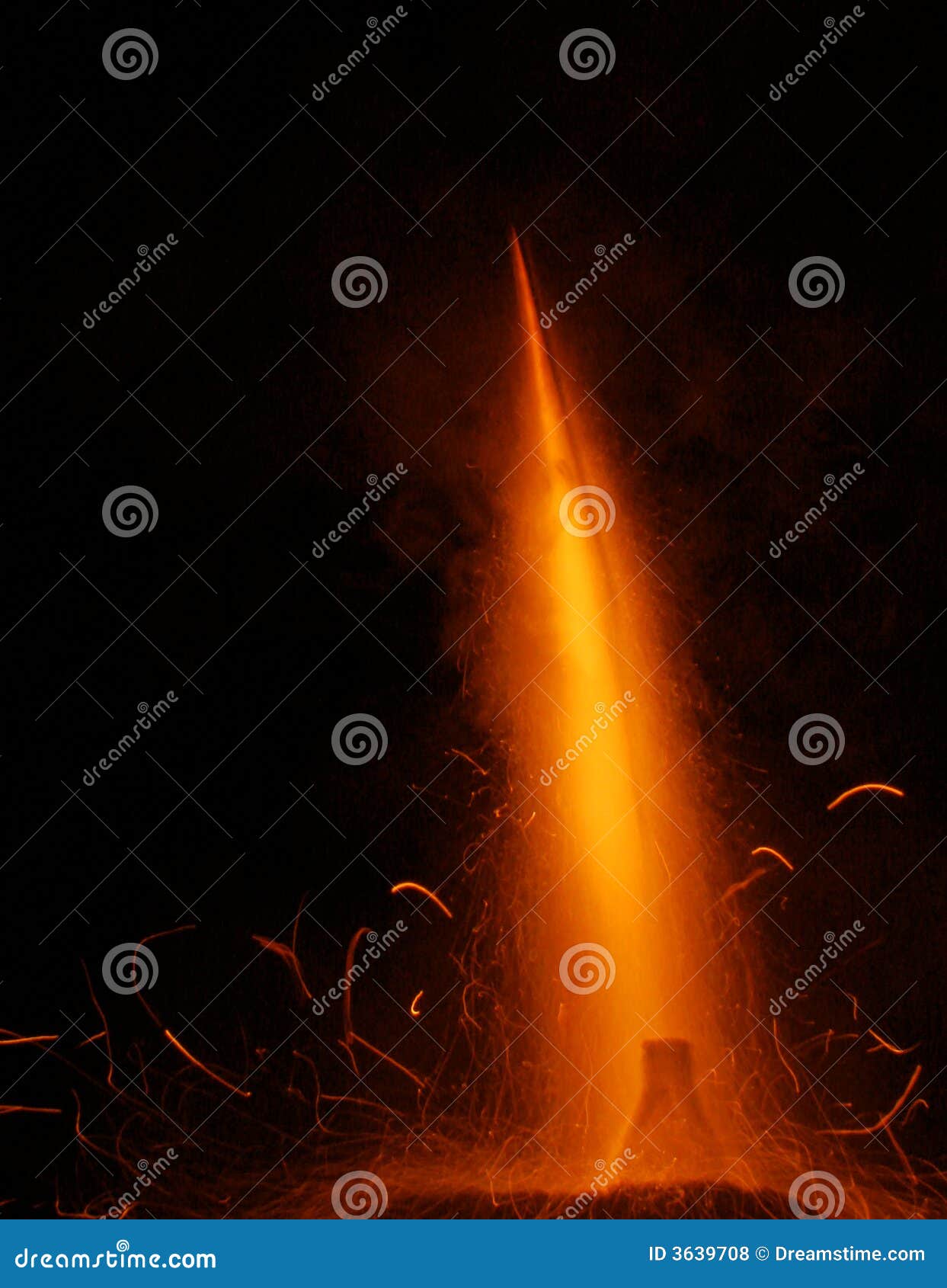 Rocket shooting into sky stock photo. Image of orange - 3639708