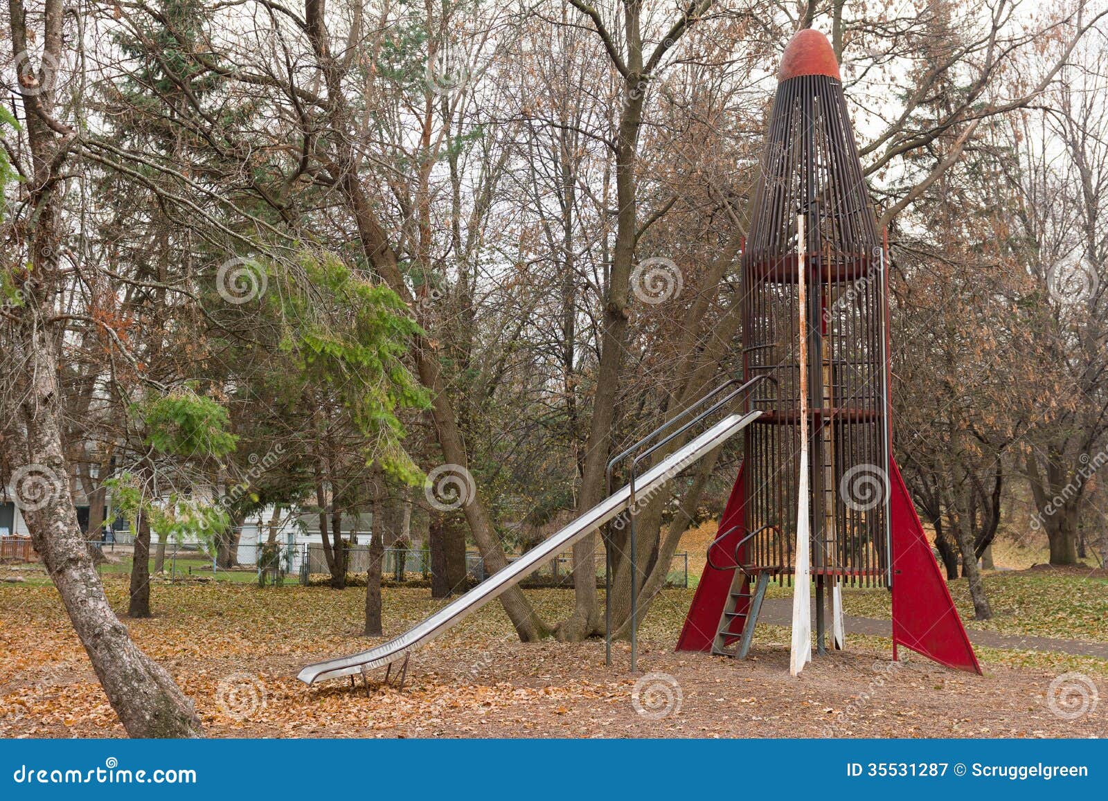 Rocket Slide stock image. Image of playground, slide - 35531287