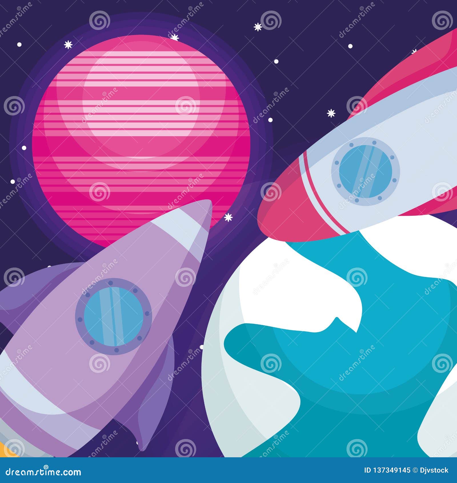 Rocket space design stock vector. Illustration of astronomy - 137349145