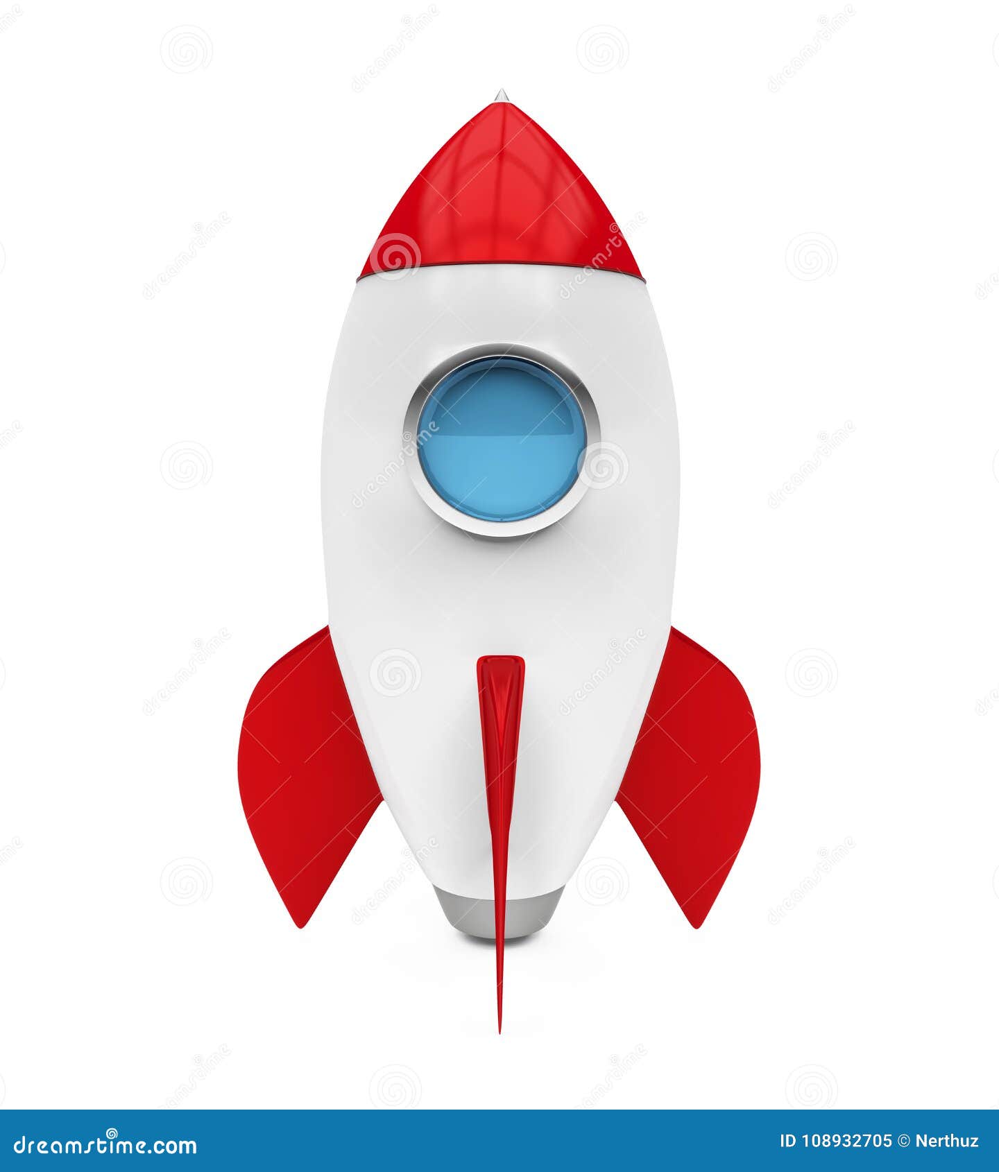 Rocket Space Ship Isolated stock illustration. Illustration of space ...