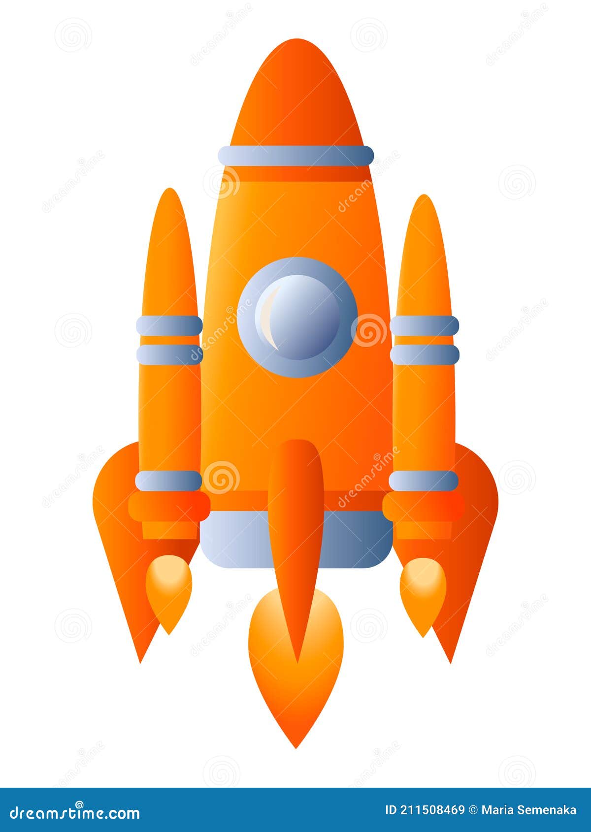 Rocket Space Ship Launch Background. Realistic Rocketship Spaceship ...