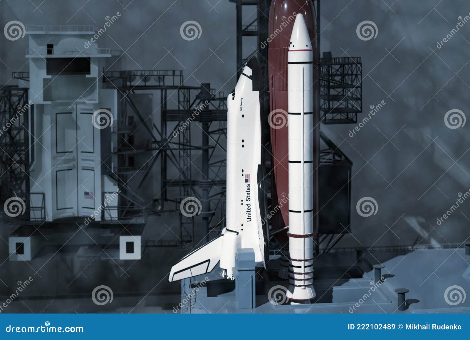Rocket Space Ship Take Off from Launch Complex B Stock Image - Image of ...