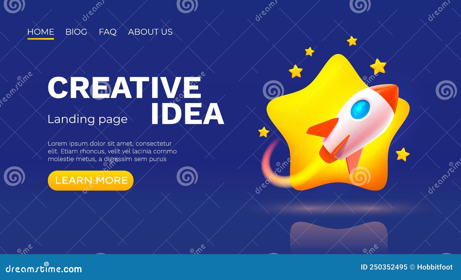 Rocket Space Startup, Creative Idea Cover, Landing Page Web Site ... Rocket Space Startup, Creative Idea Cover, Landing Page Web Site ...