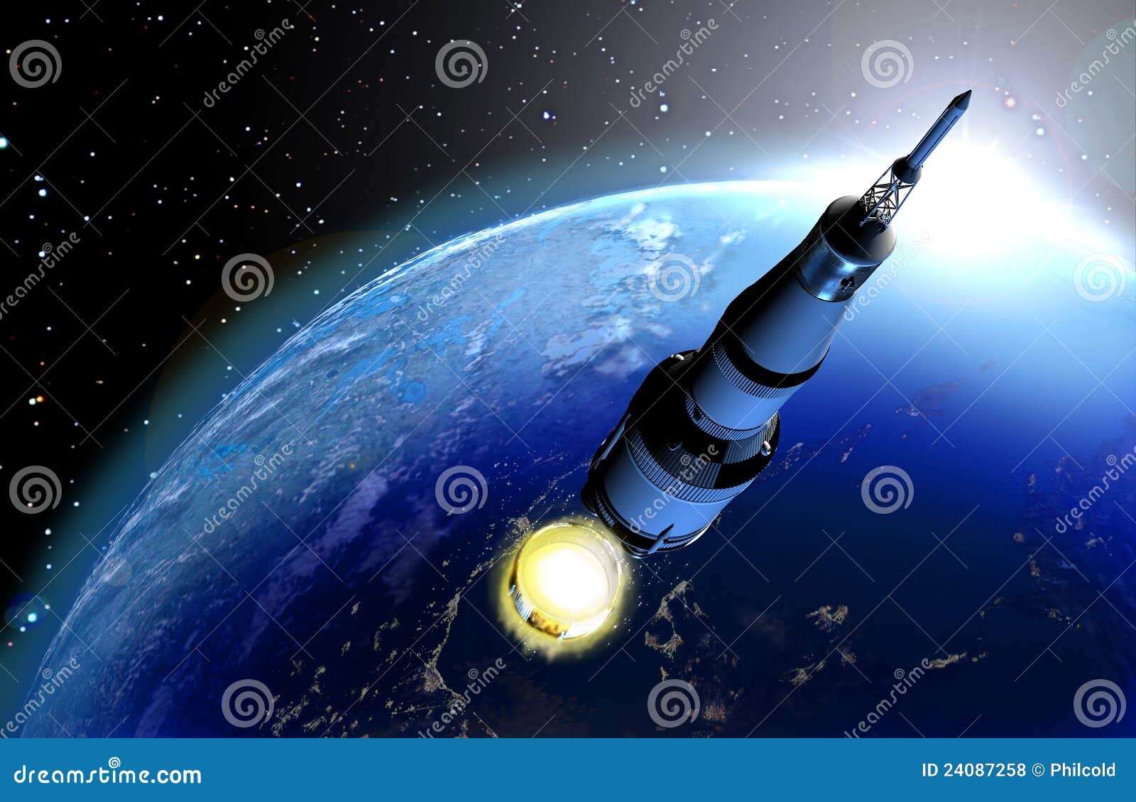 Rocket staging stock illustration. Illustration of kennedy - 24087258