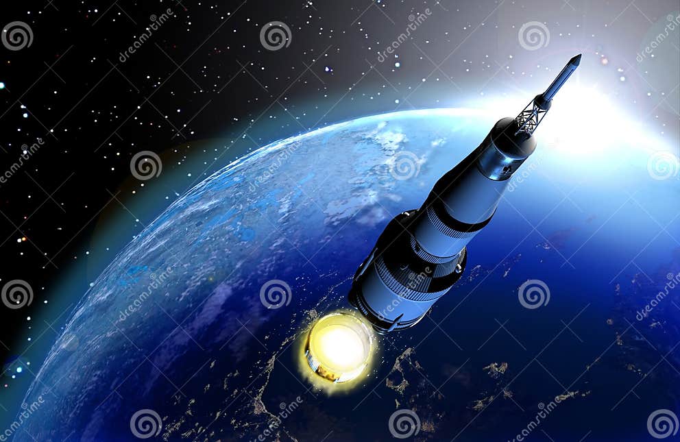 Rocket staging stock illustration. Illustration of kennedy - 24087258