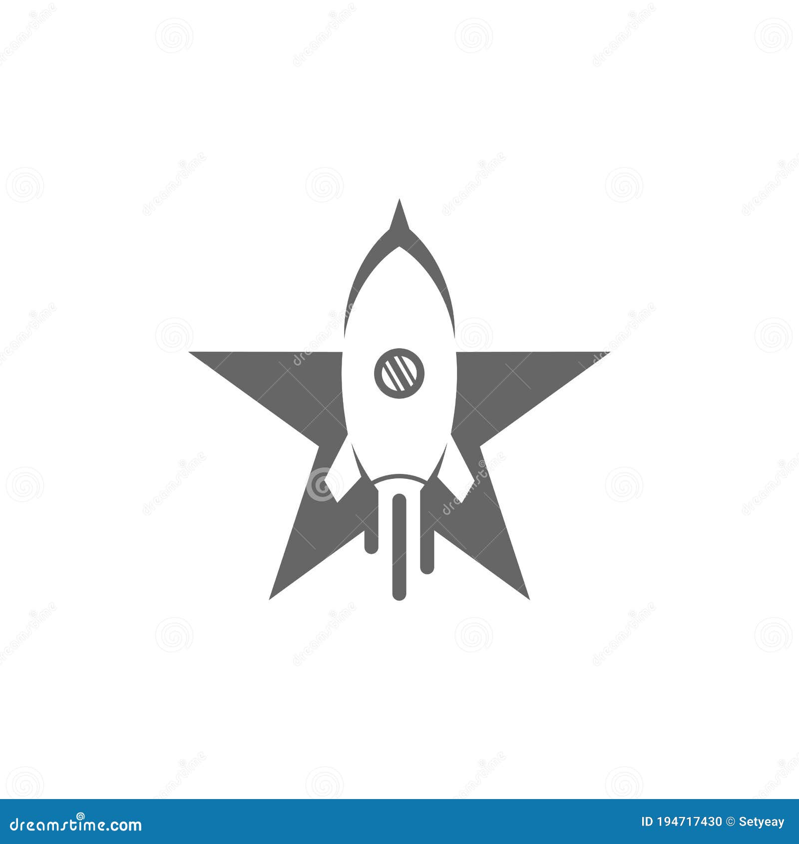 Rocket Star Logo Icon Vector Template, Creative Design, Symbol Stock ...