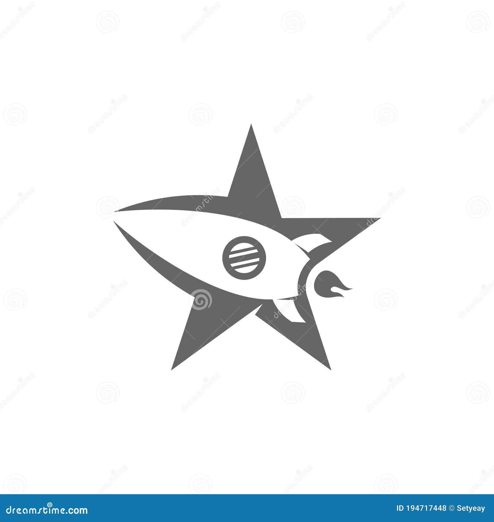 Rocket Star Logo Icon Vector Template, Creative Design, Symbol Stock ...