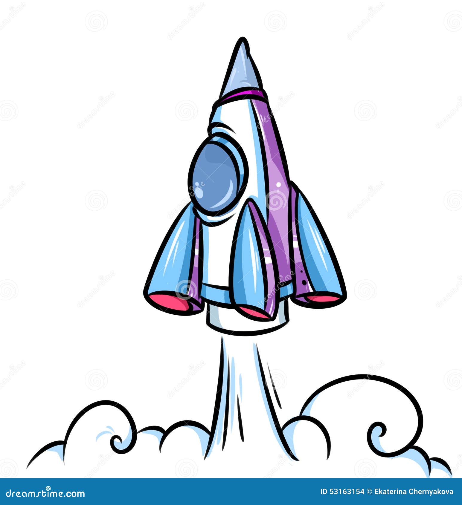 Rocket start stock illustration. Illustration of flight - 53163154