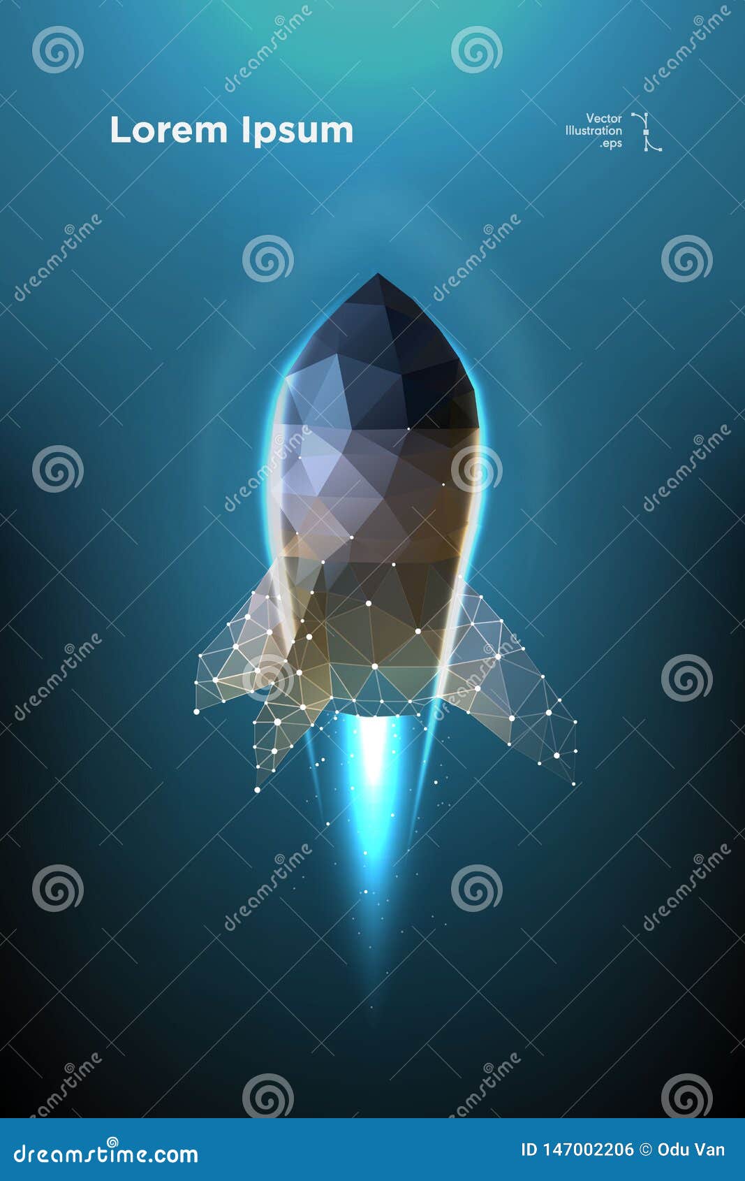Rocket. Start Spaceship. Takeoff Spacecraft Stock Vector - Illustration ...