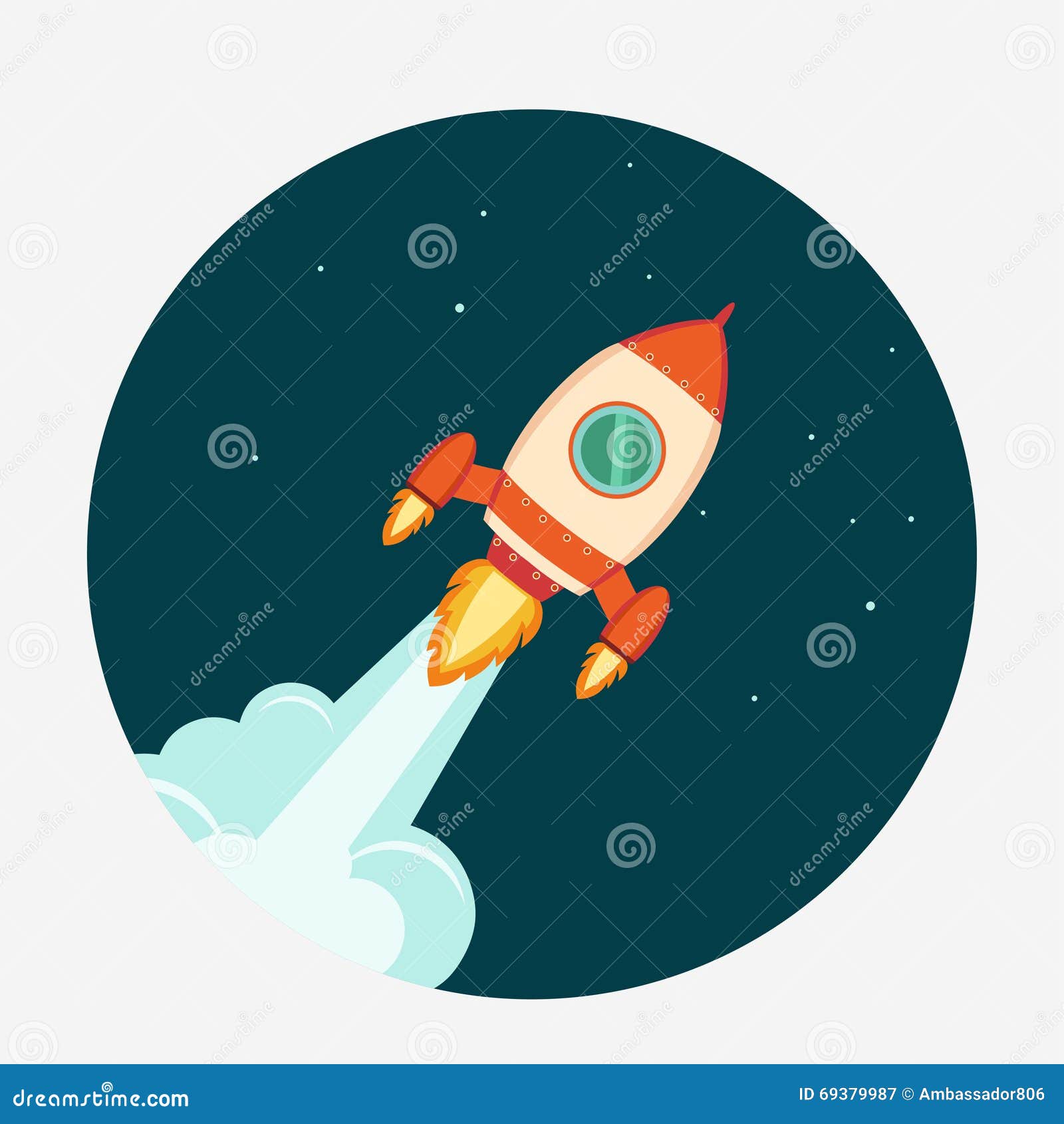 Rocket Start up concept stock vector. Illustration of rocketship - 69379987