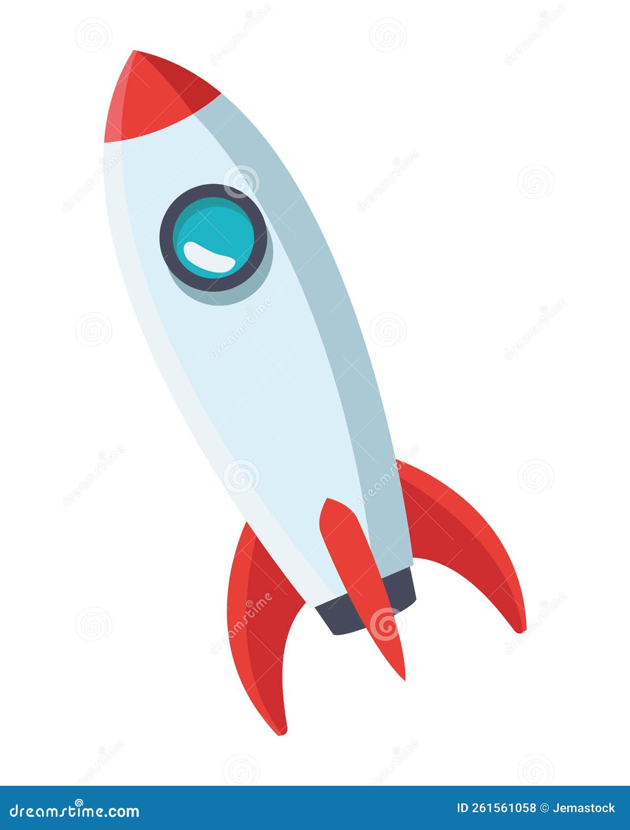 Rocket start up stock vector. Illustration of development - 261561058