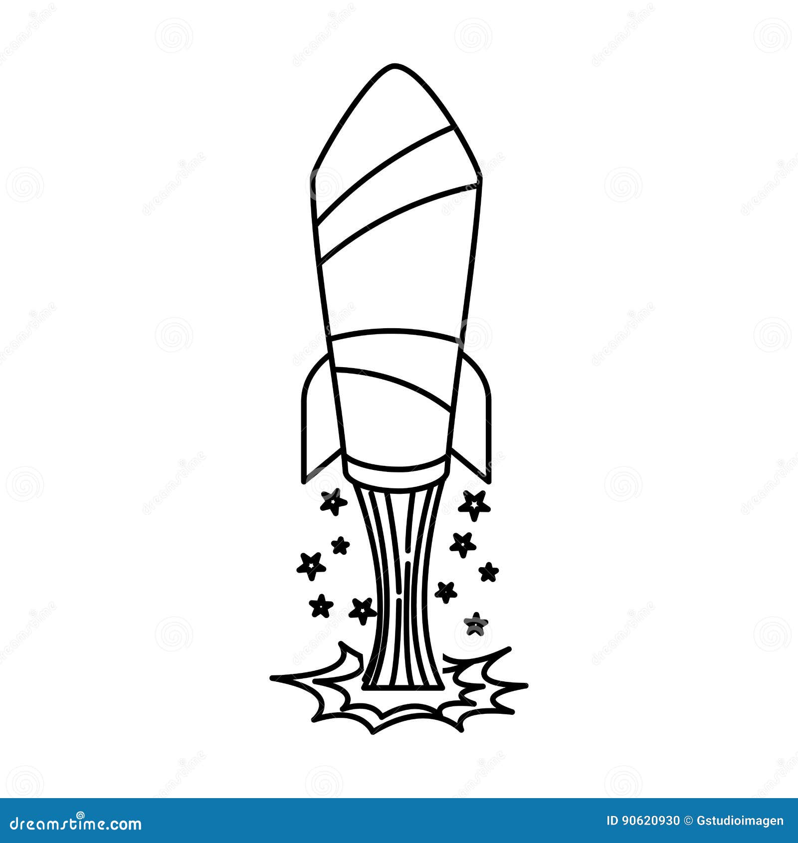 Rocket startup pop art stock vector. Illustration of future - 90620930