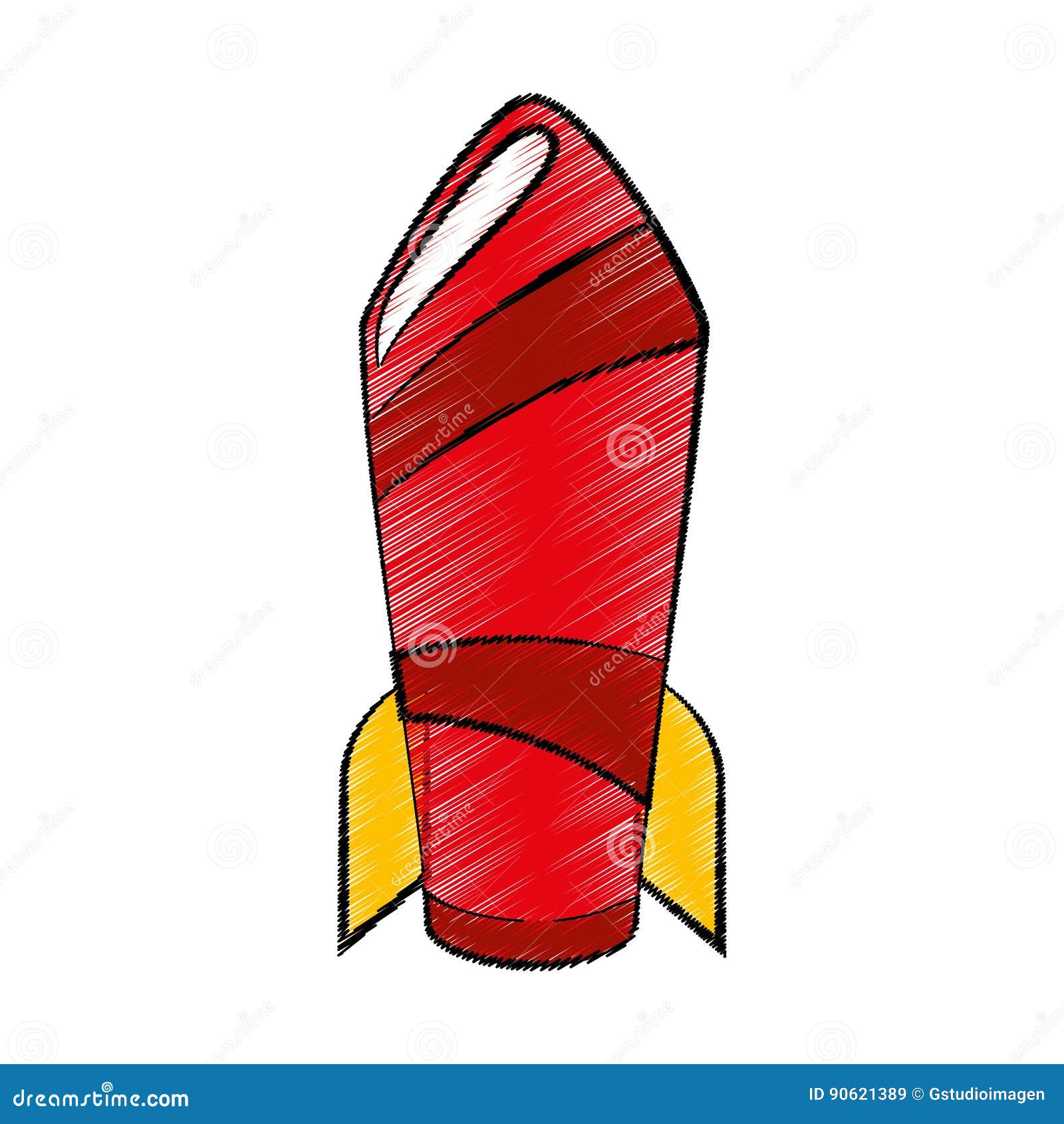 Rocket startup pop art stock vector. Illustration of cartoon - 90621389