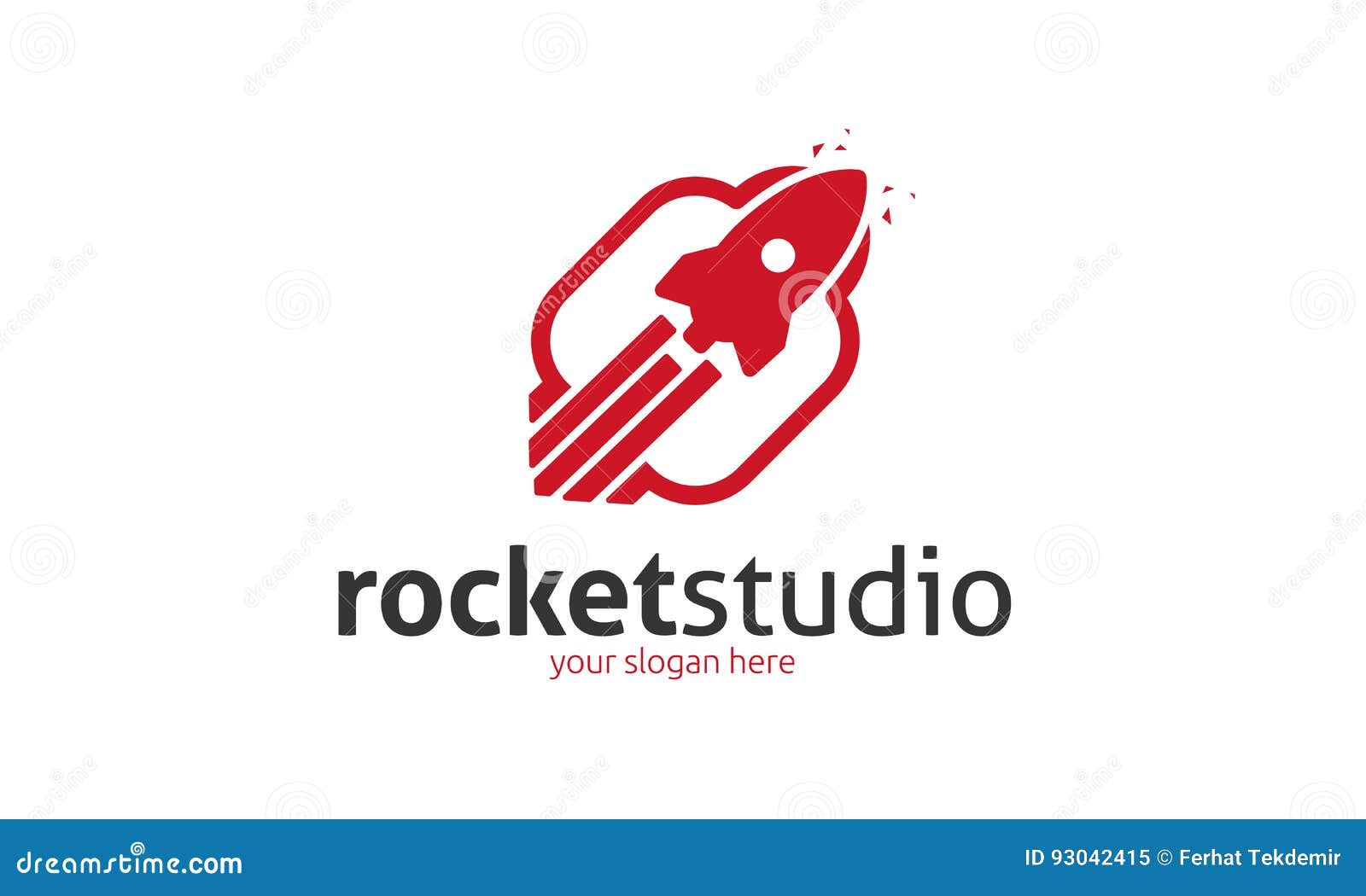 Rocket Studio Logo stock vector. Illustration of business - 93042415