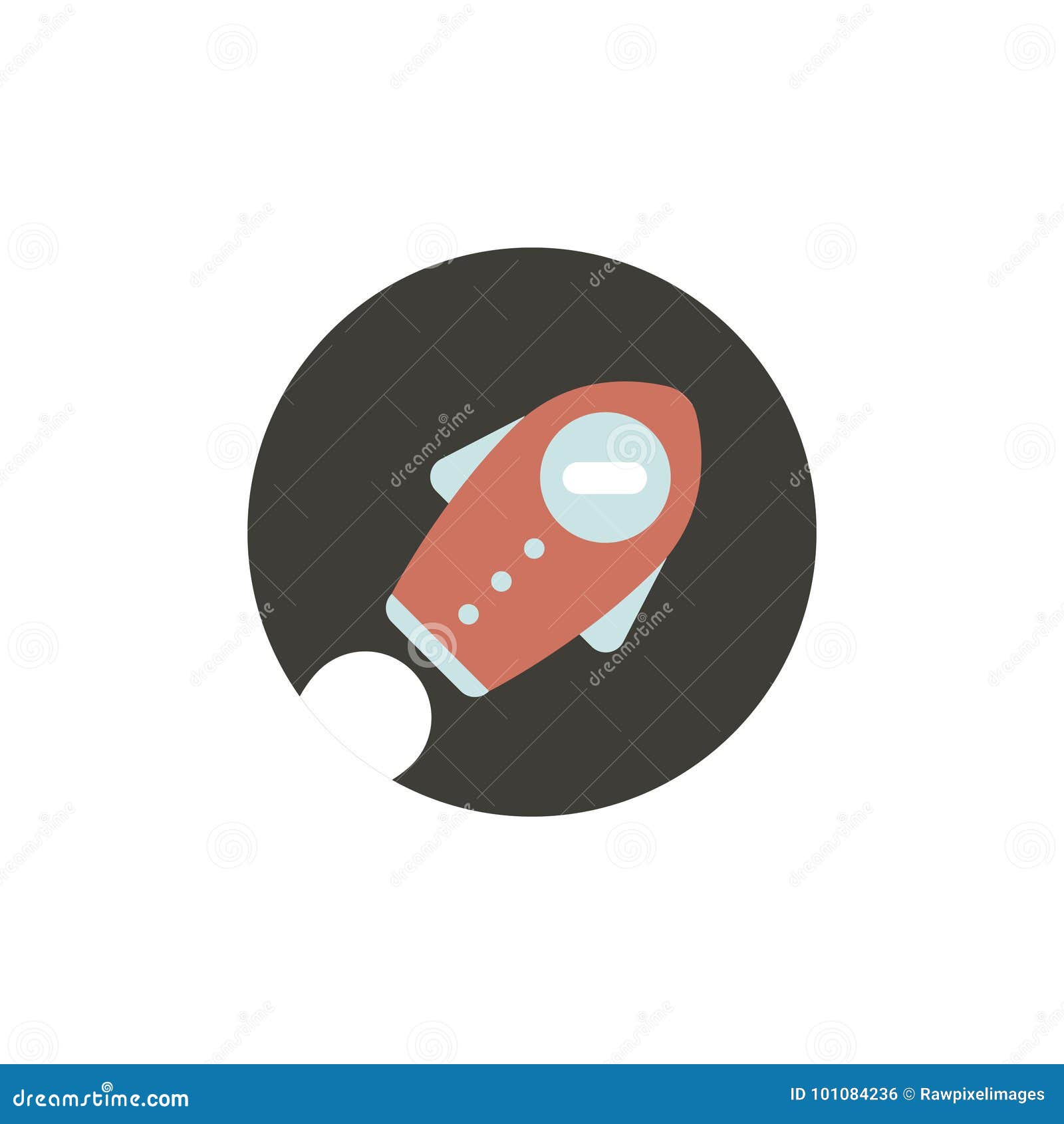 Rocket Symbol Icon Vector Illustration Stock Vector - Illustration of ...