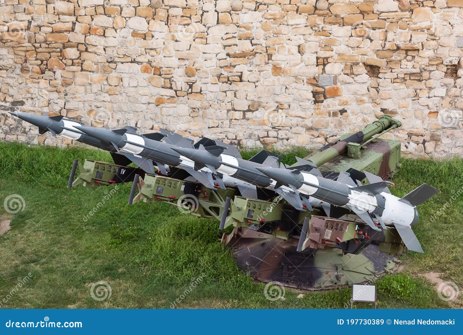 Rocket System S-125M Neva-M with Four Missiles. Soviet Anti-aircraft ...