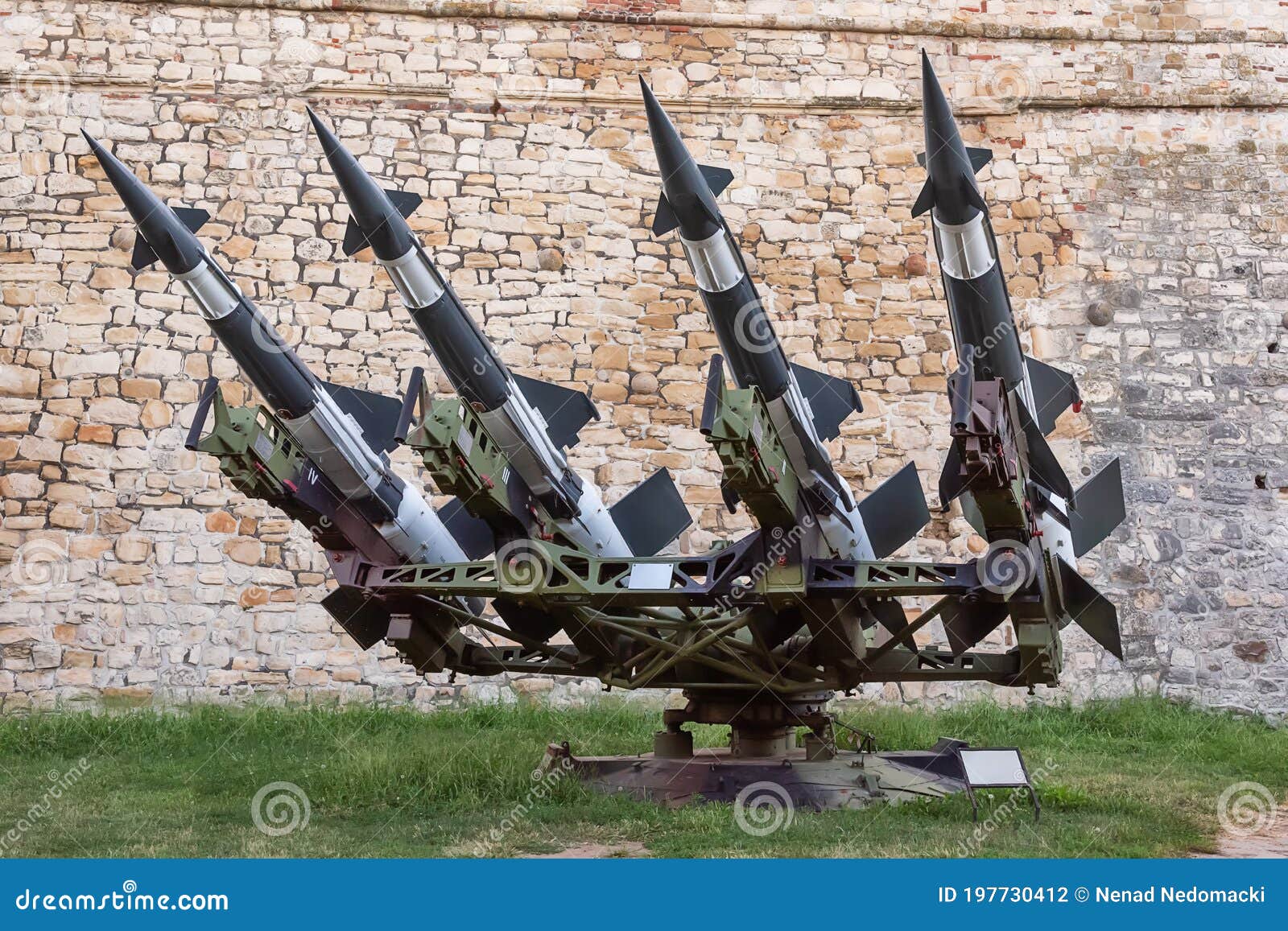 Rocket System S-125M Neva-M with Four Missiles. Soviet Anti-aircraft ...